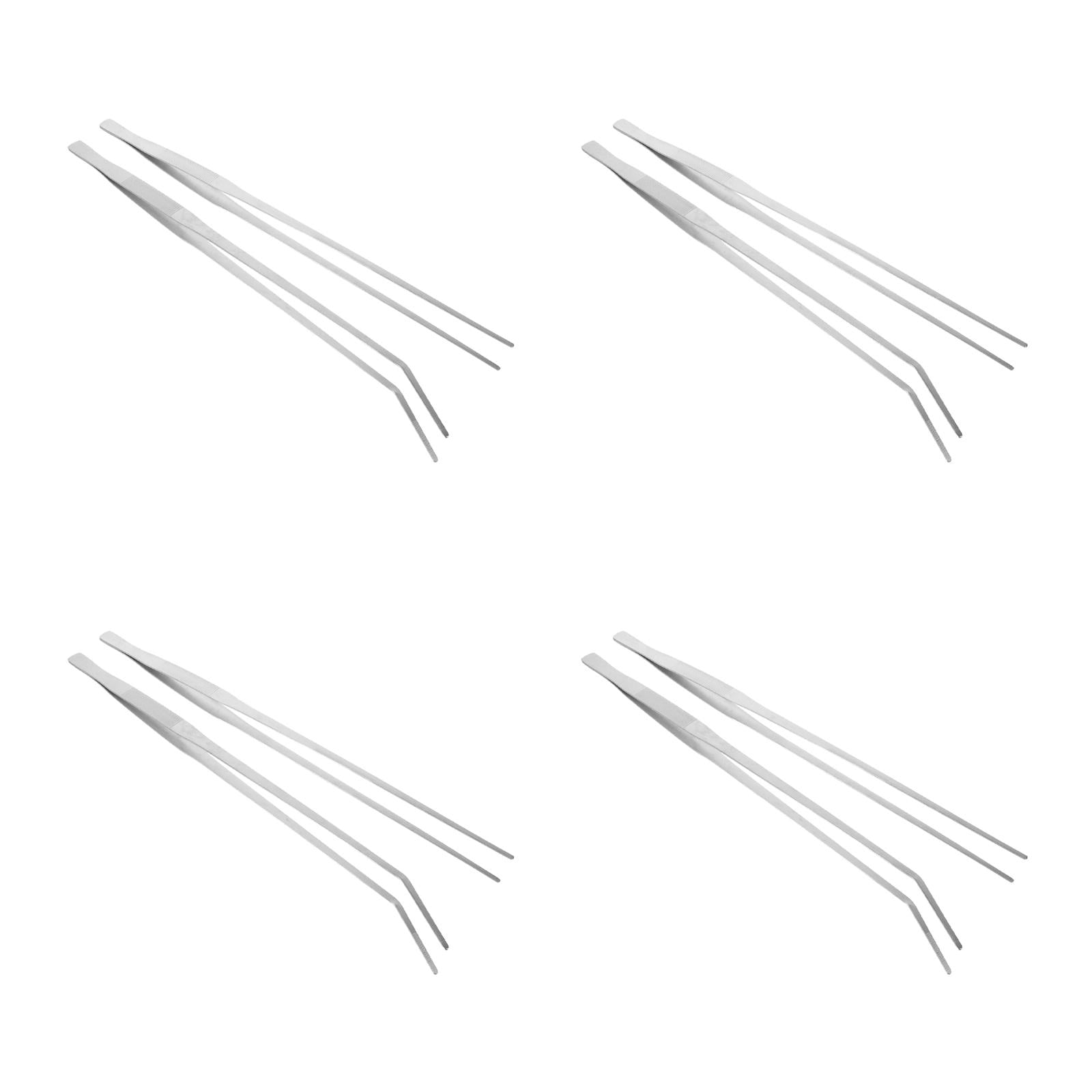 Worgeous 8 pcs Long Aquarium Tweezers Reptile Feeding Tweezers Straight ...