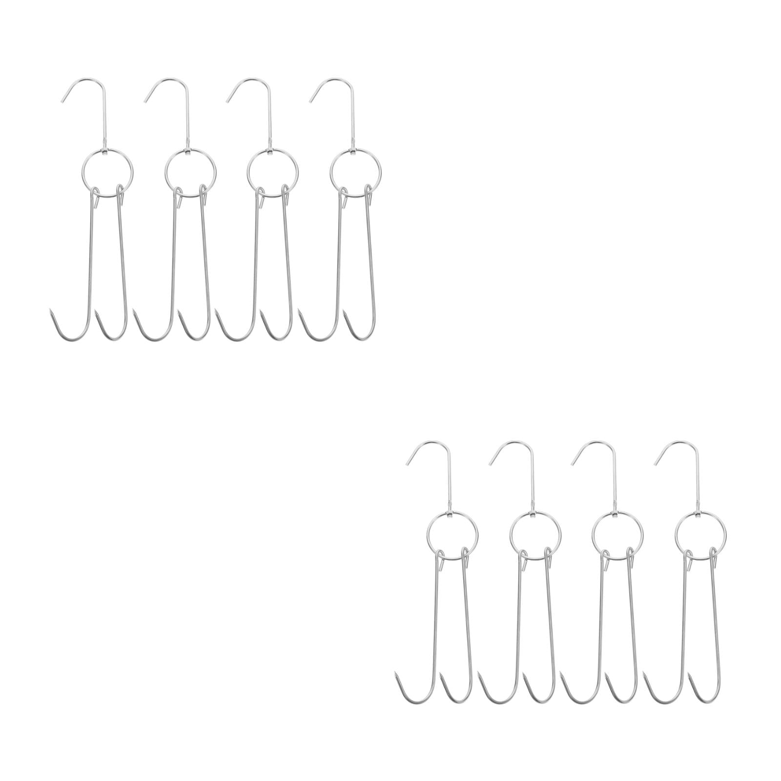 Worgeous 8 pcs Meat Hooks for Grilling and Smoking Stainless Steel ...