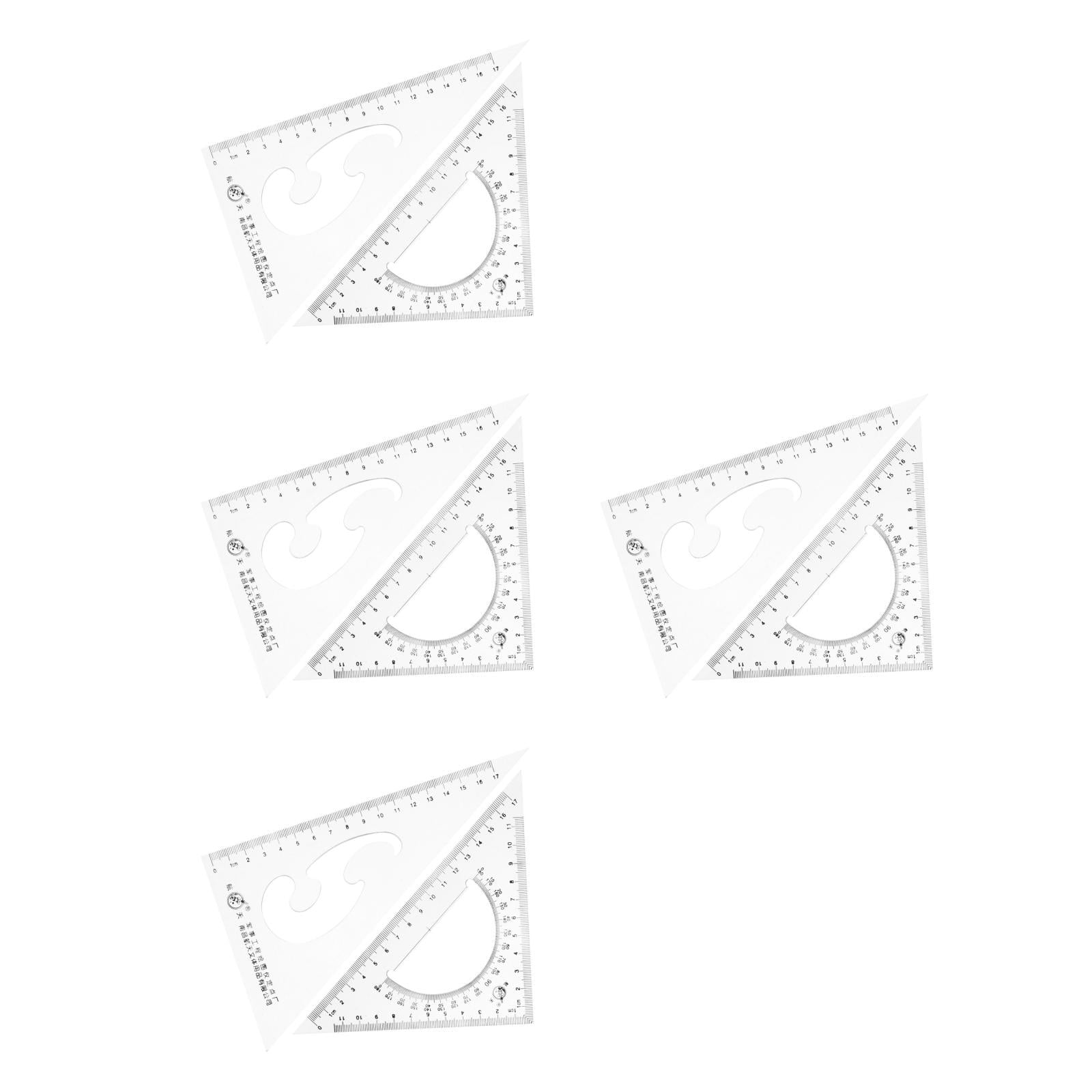 Worgeous 8 pcs Multifunctional Triangle Ruler Set For Students Drafting ...