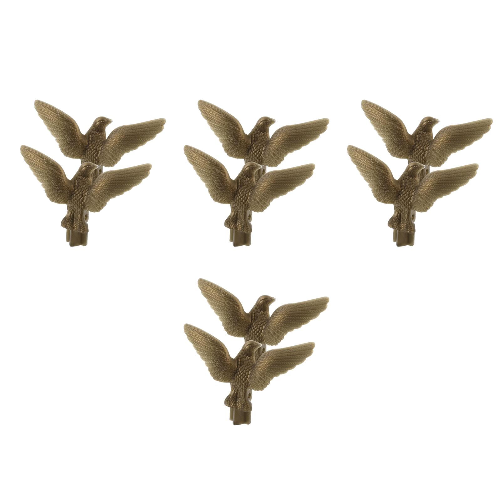 Worgeous 8 pcs Plastic Flag Head Ornamental Flag Topper Garden Flag ...