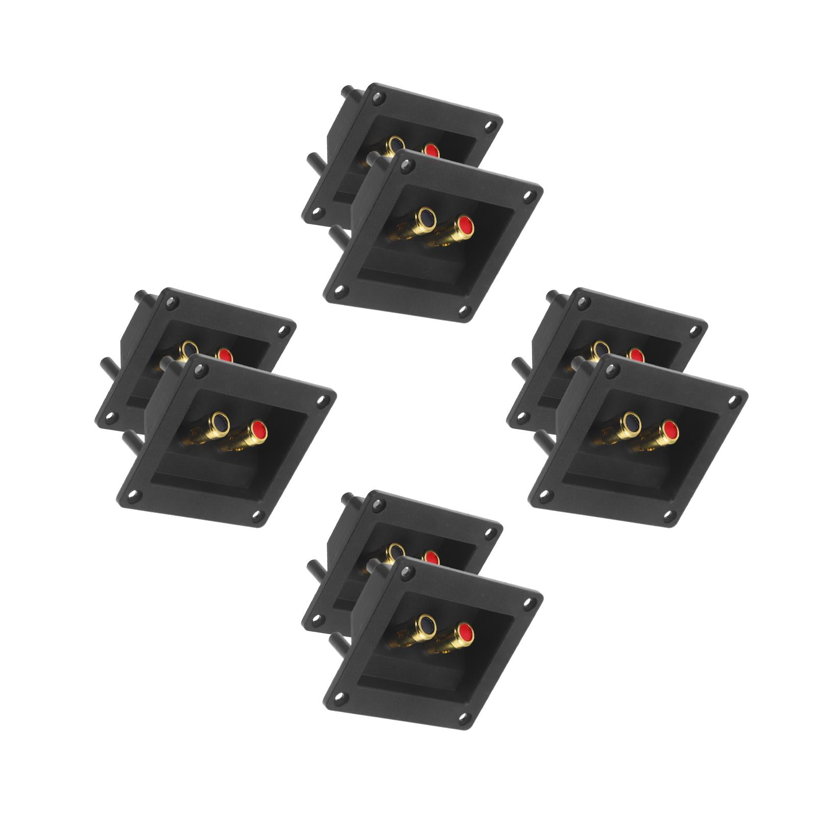Worgeous 8 pcs Speaker Box Terminal Cup 2-Way Speaker Box DIY Terminal Binding Post Power ...