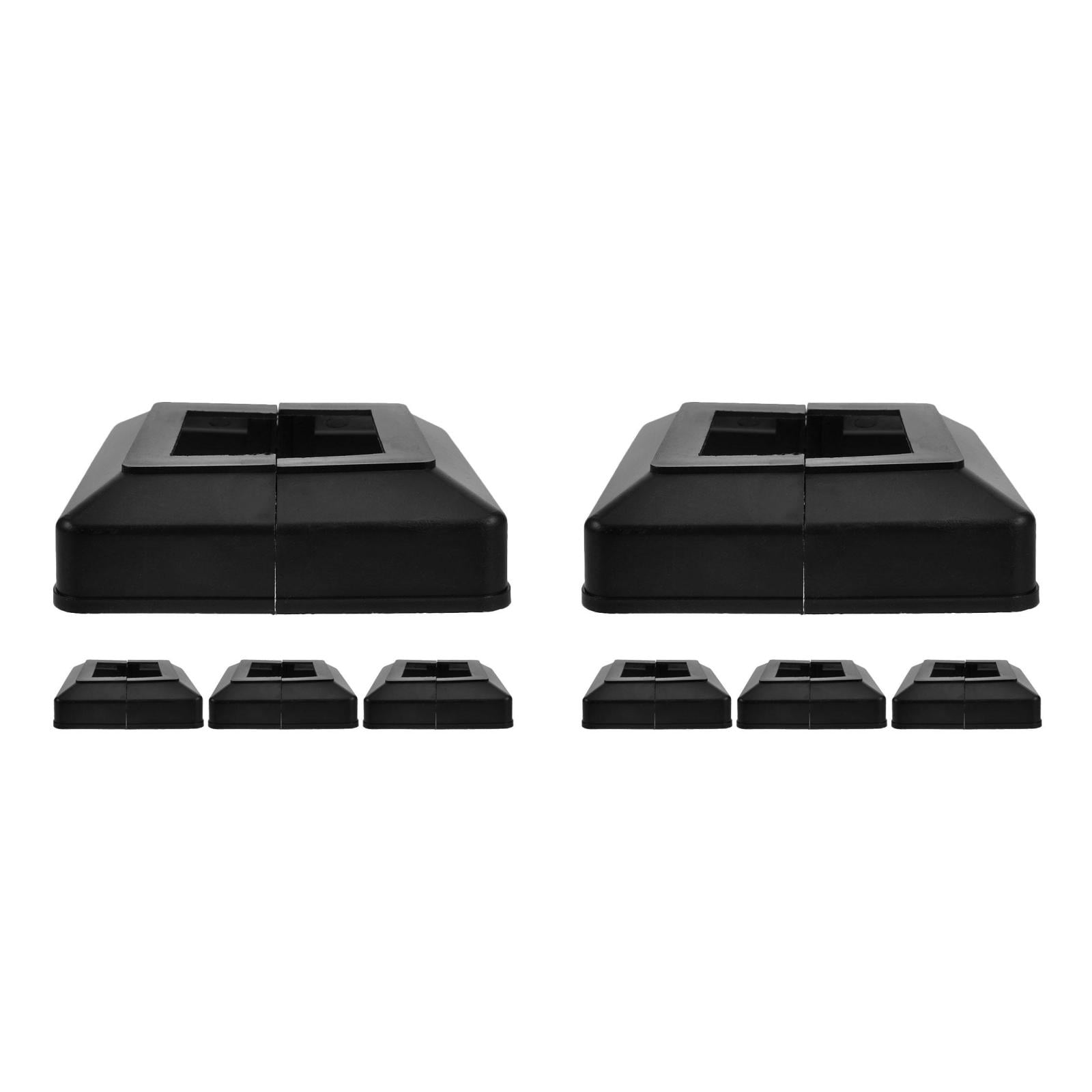 Worgeous 8 pcs Square Tubing End Caps Plastic Post Covers For Decks And ...