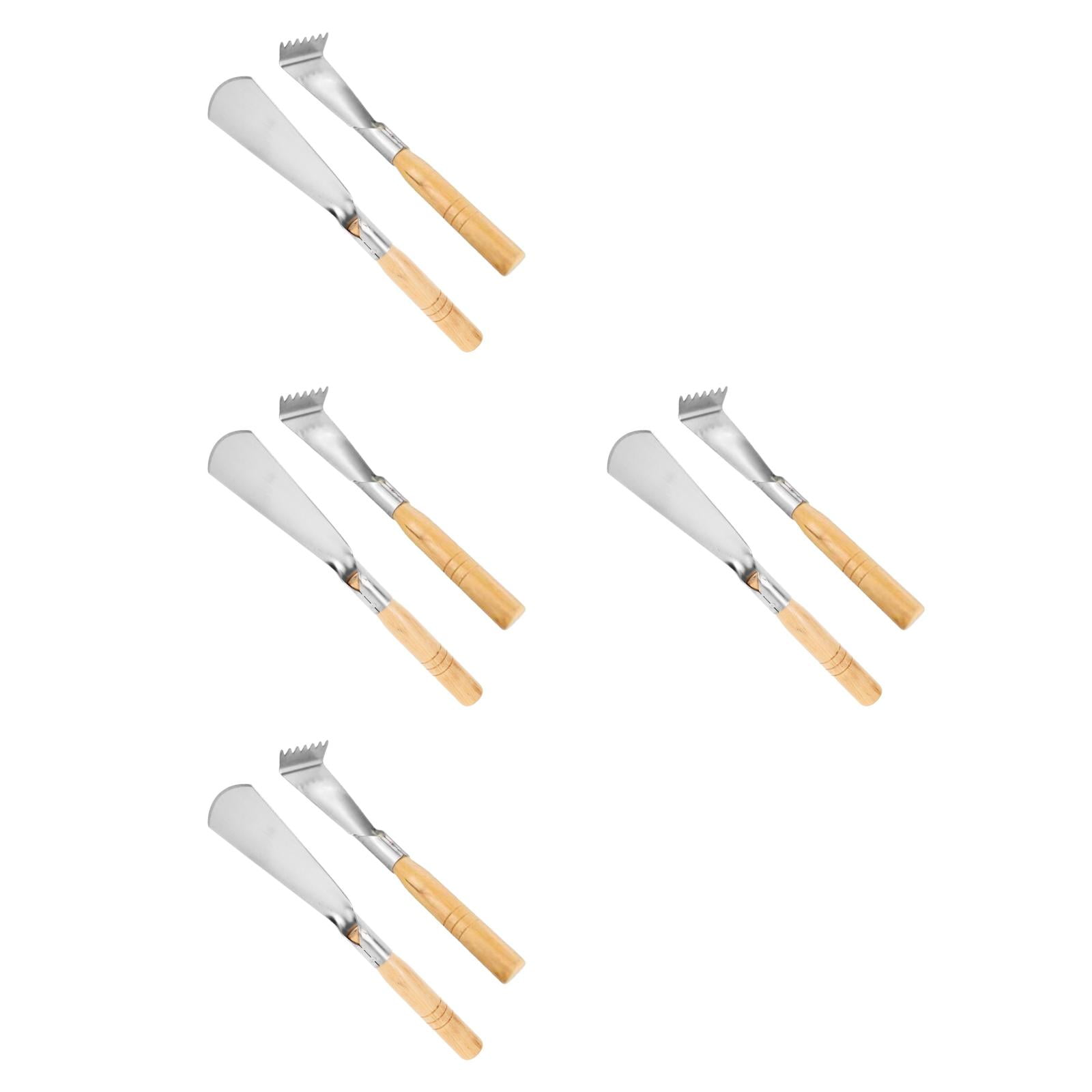 WORGEOUS 8 pcs Stainless Steel Gardening Hand Spade and Rake Set Small ...