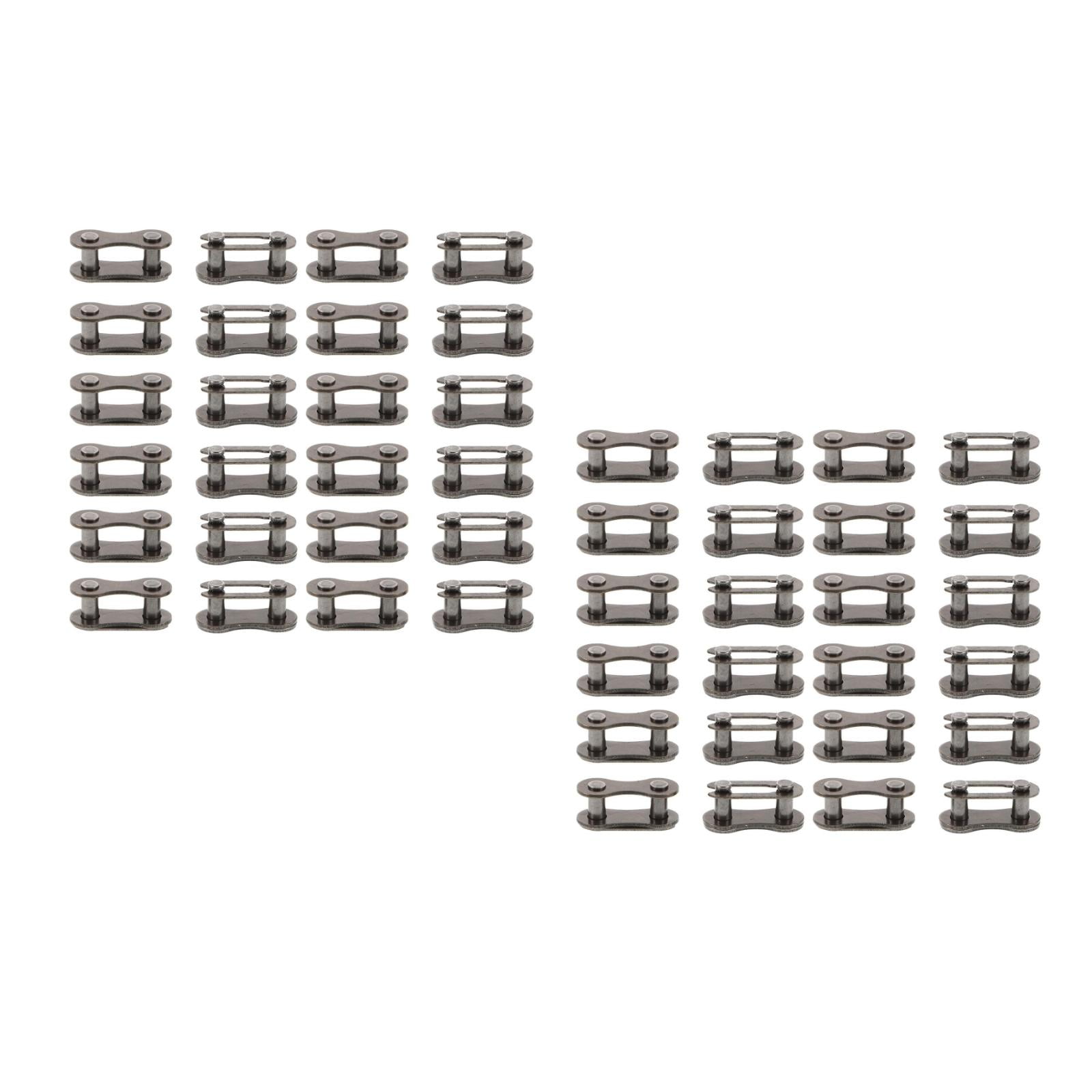Worgeous 80 Pcs Bicycle Chain Link Single Speed Connector Metal Bike ...