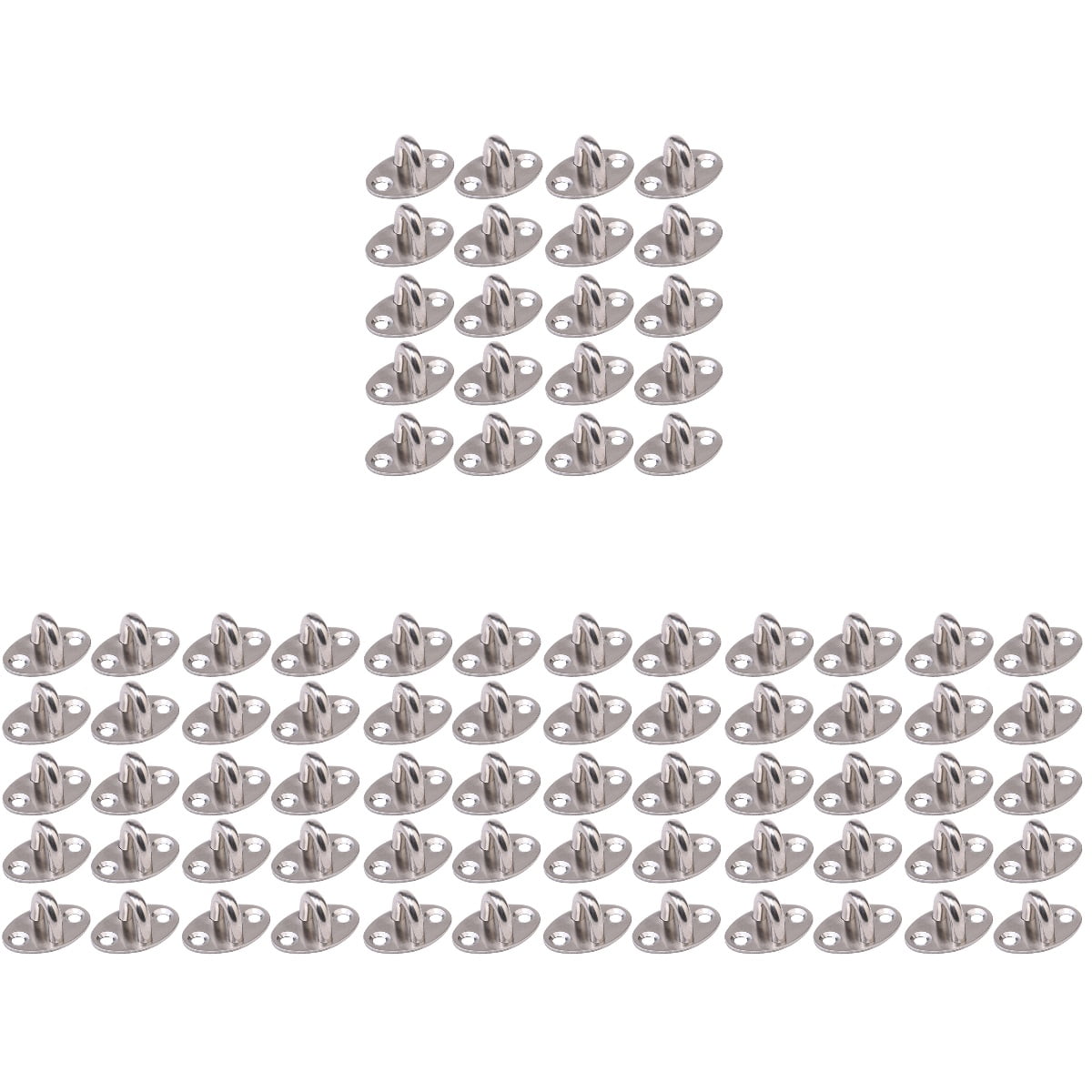 Worgeous 80 Pcs Stainless Steel Ceiling Hook Heavy Duty Wall Mount U ...