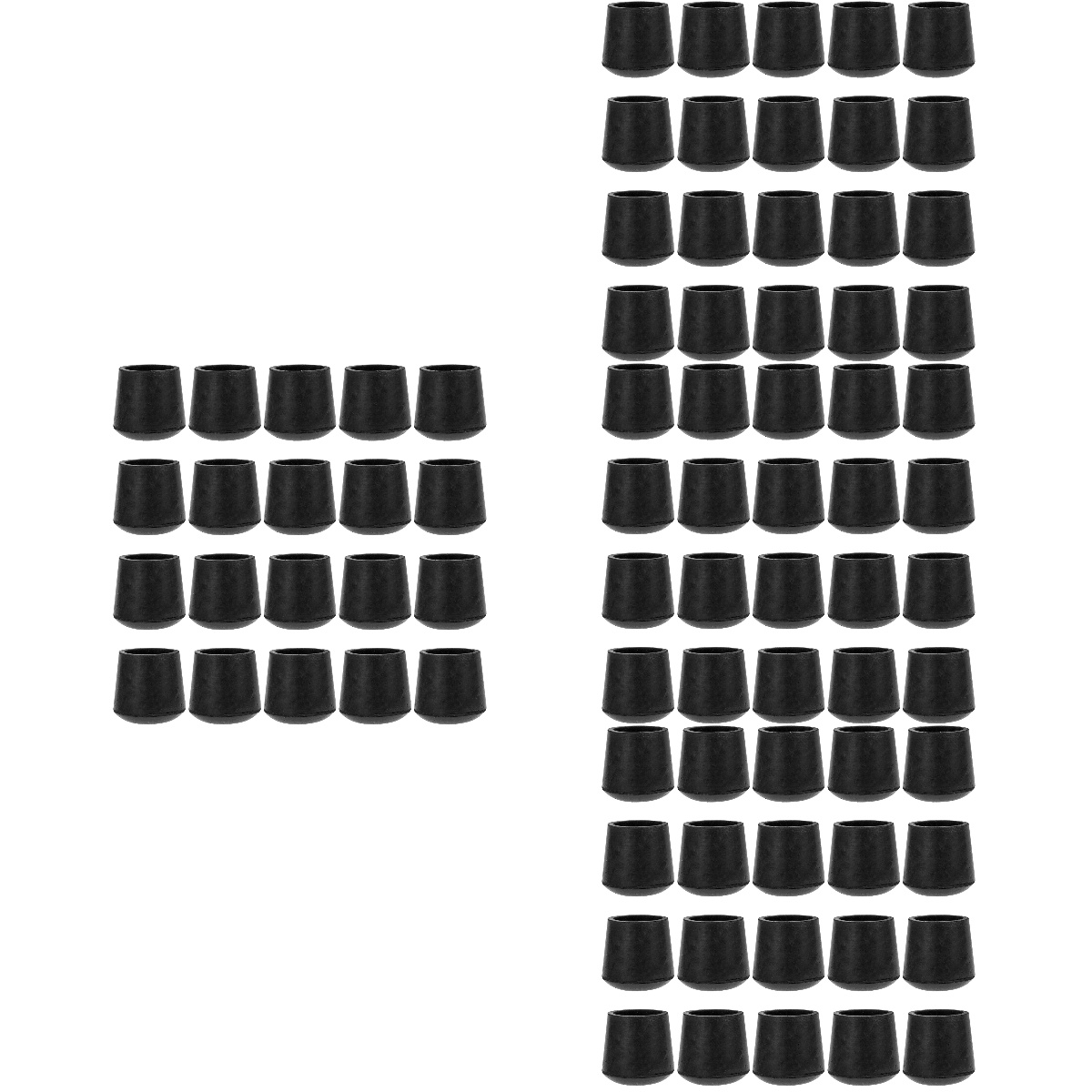 Worgeous 80 Pcs Trampoline Leg Caps Rubber Leg Caps Anti-slip Leg ...