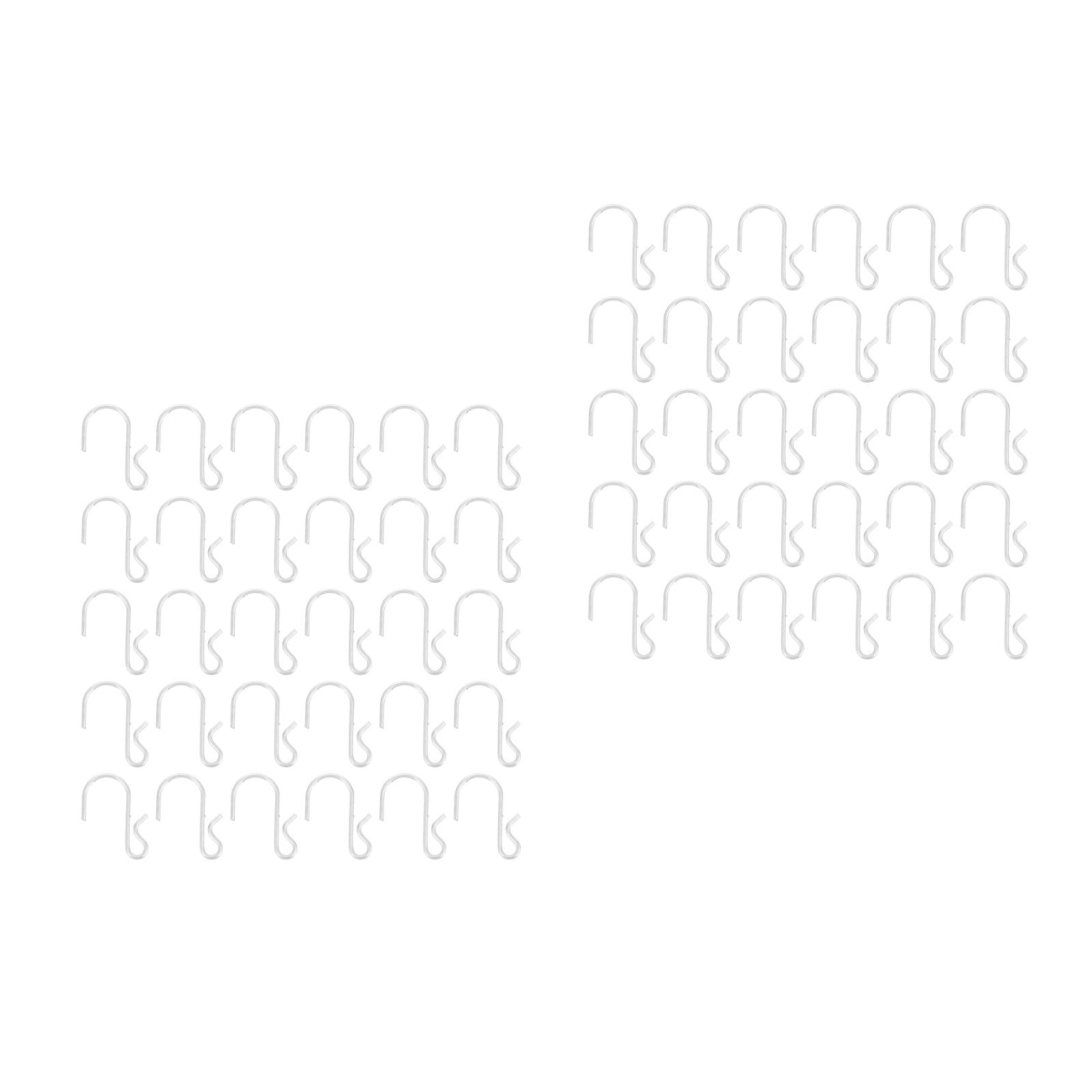 Worgeous 80 pcs Iron Clip Type Hanging Hooks Supermarket Shelf Small S ...