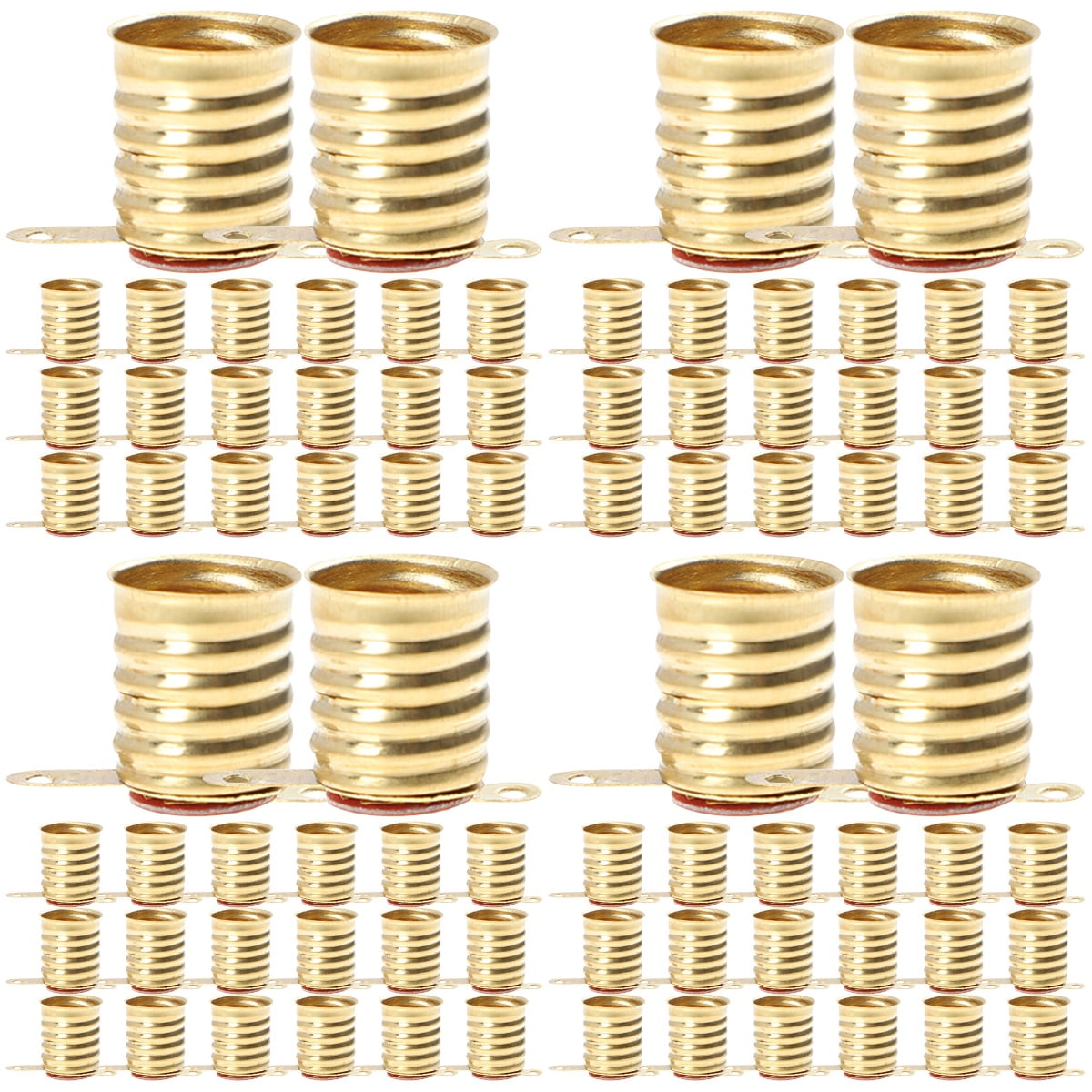 Worgeous 80 pcs Lamp Base Bulb Holder Mini Led Bulb Socket E10 Light ...