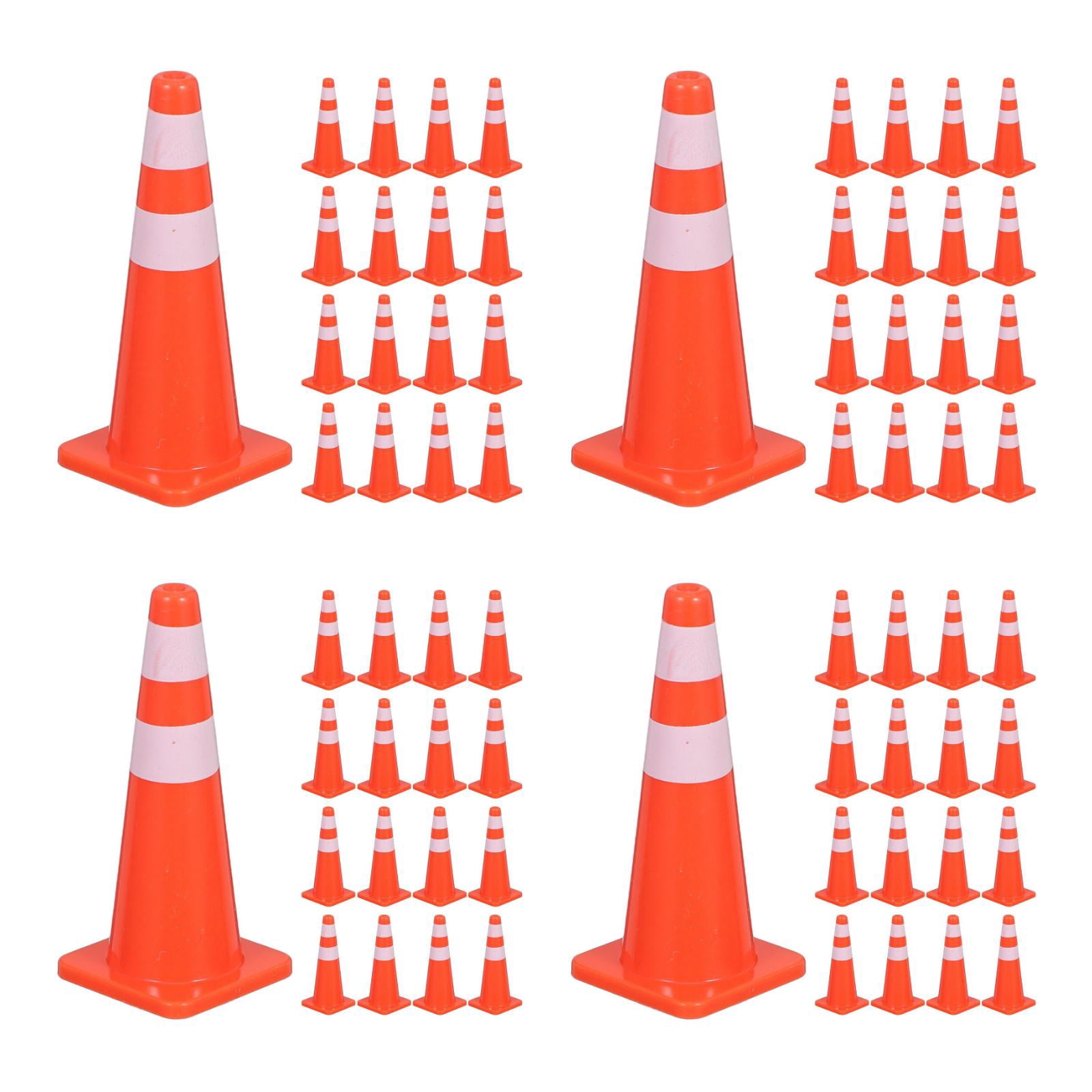 Worgeous 80 pcs Mini Traffic Cones Miniature Traffic Signs Road Street ...