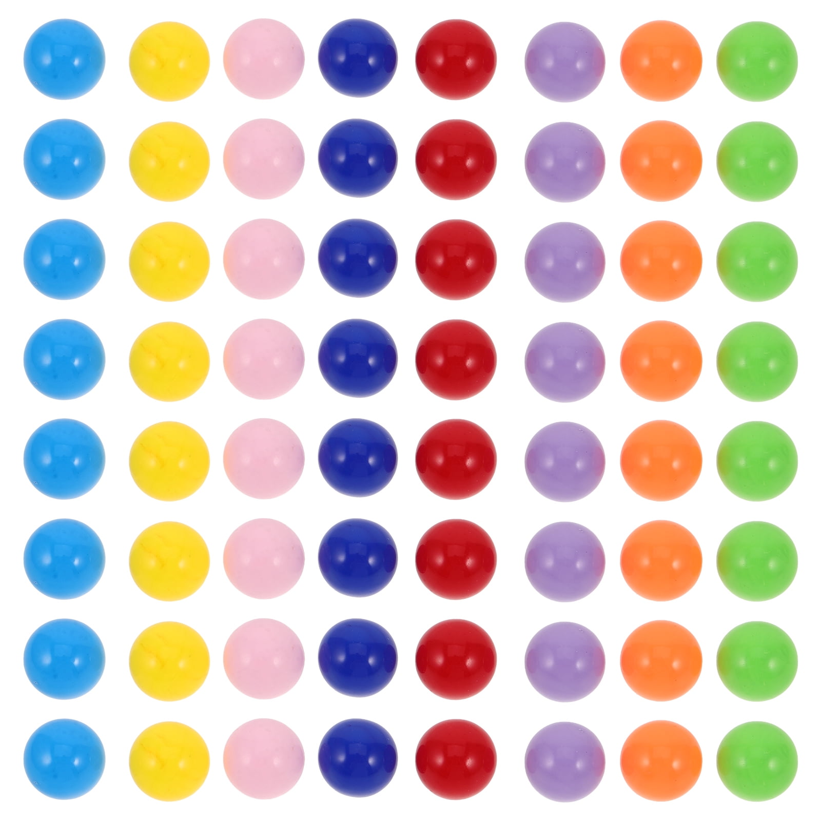 WORGEOUS 80pcs Mini Plastic Game Balls Miniature Plastic Balls Playing ...