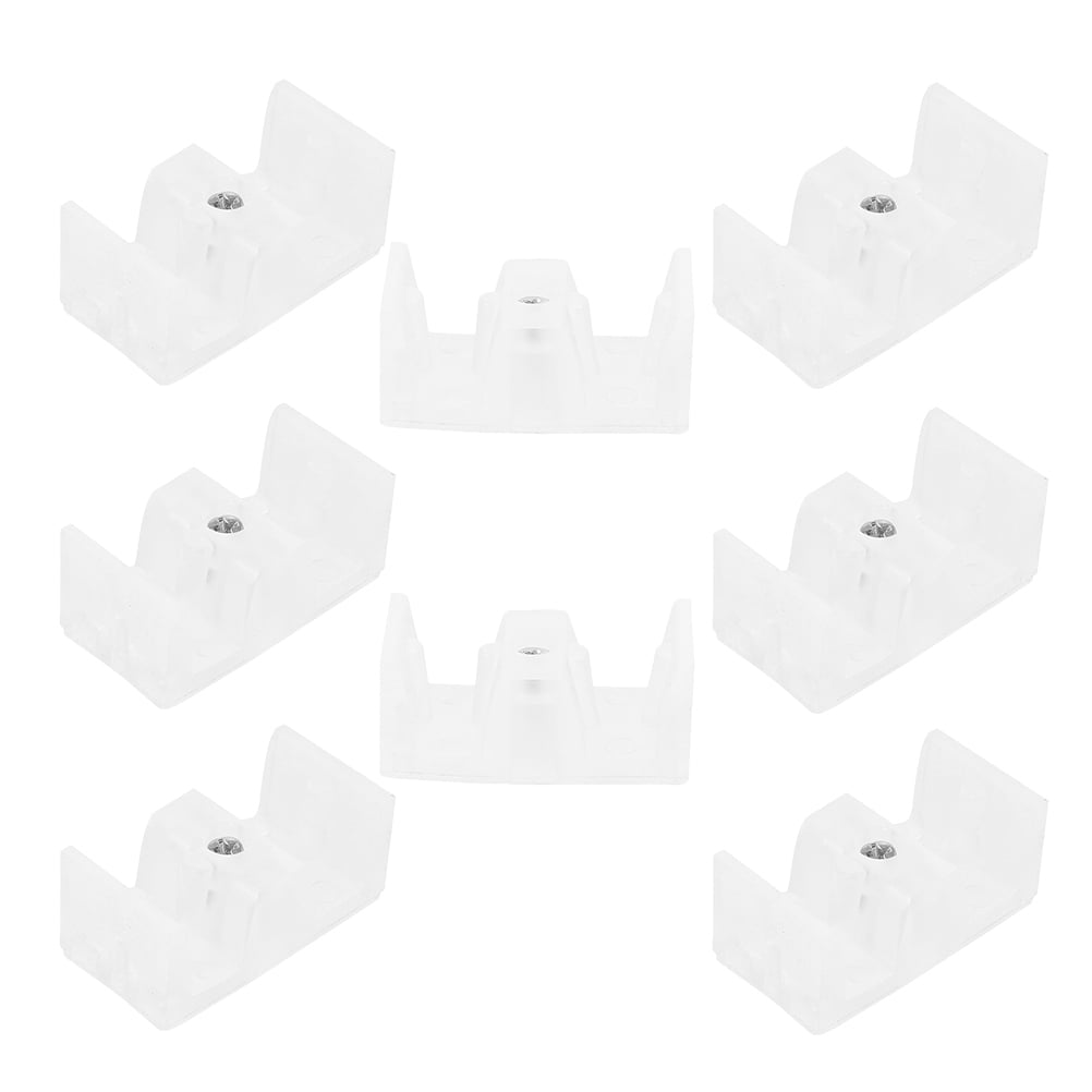 Shower Door Guide with Silicone Bumpers for Noise Reduction and Anticollision White Universal ...