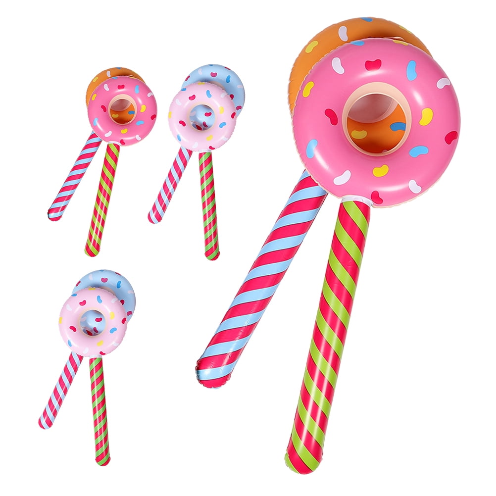 Worgeous 8PCS Kids Inflatable Donut Lollipop Doughnut Inflatable Party ...