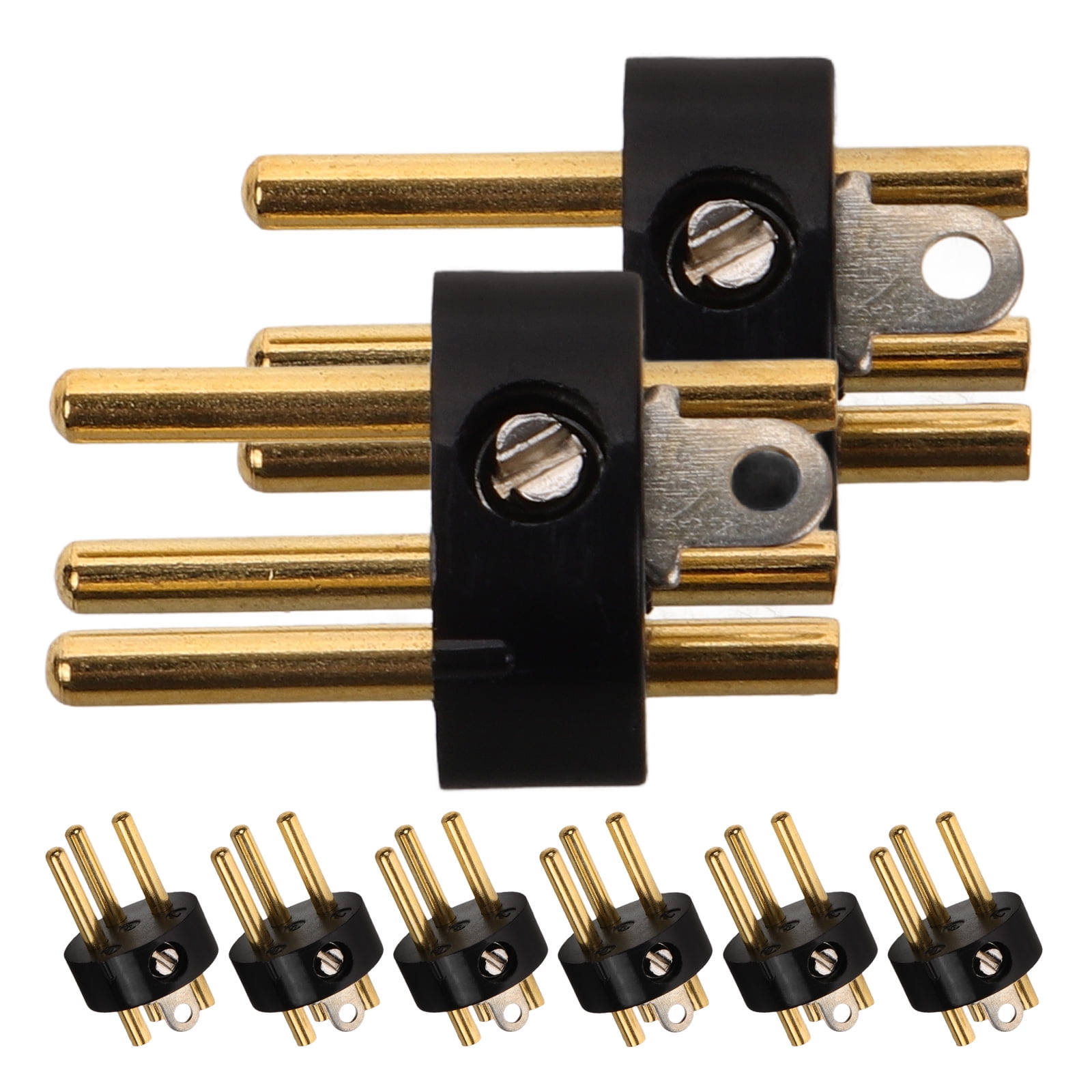 Worgeous 8pcs 3-pin Plugs Replacement Microphone Male Plug Connector ...