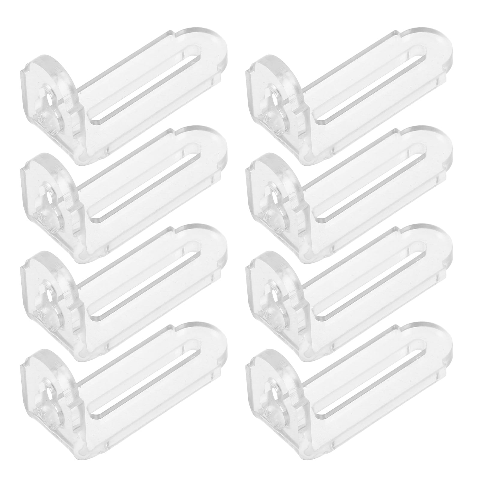 Worgeous 8pcs Acrylic L Brackets Clear Right Angle Bracket 90 Degree ...