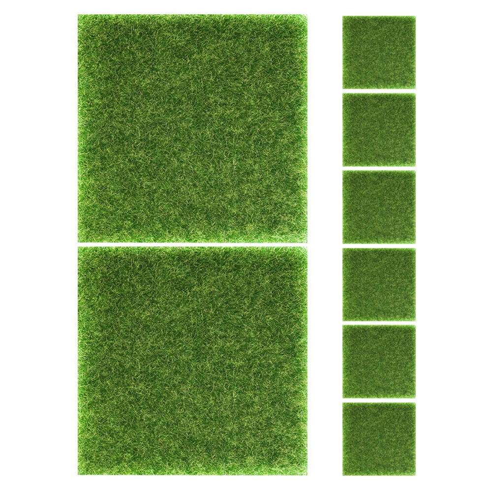 Worgeous Realistic PVC Moss Mat for Decoration Green Artificial Grass ...