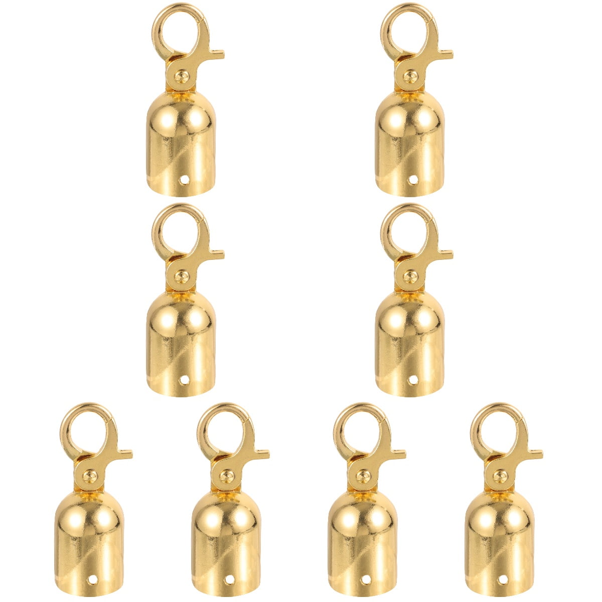 Worgeous 8pcs Cord Stopper End Tip Caps Rope End Connector Snap Hook ...