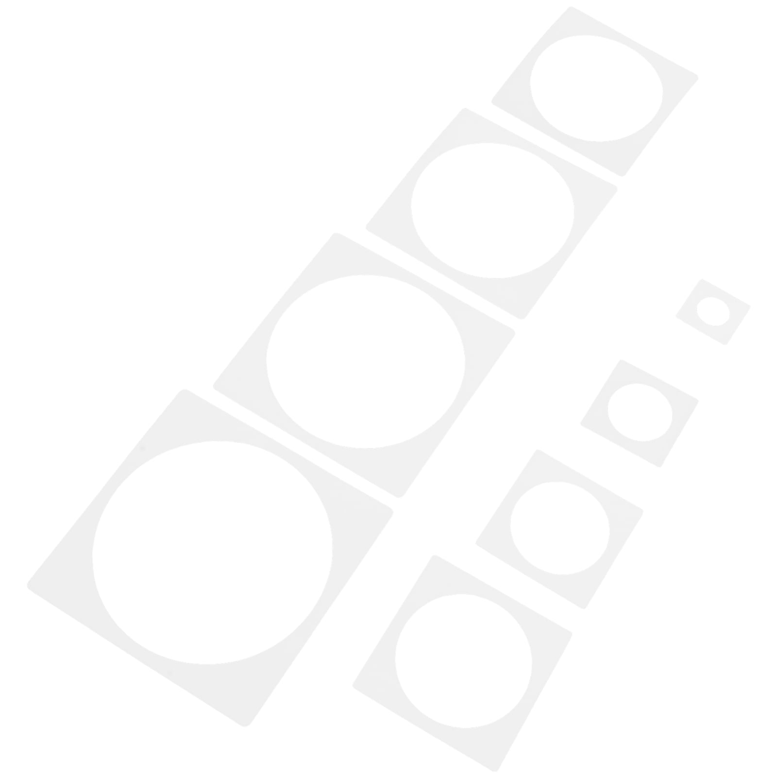 Worgeous 8pcs Diy Plastic Circle Templates For Painting Reusable ...