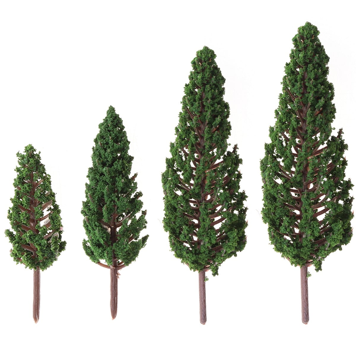 Worgeous 8pcs Model Trees Park Street Diorama Scenery Layout Miniature ...