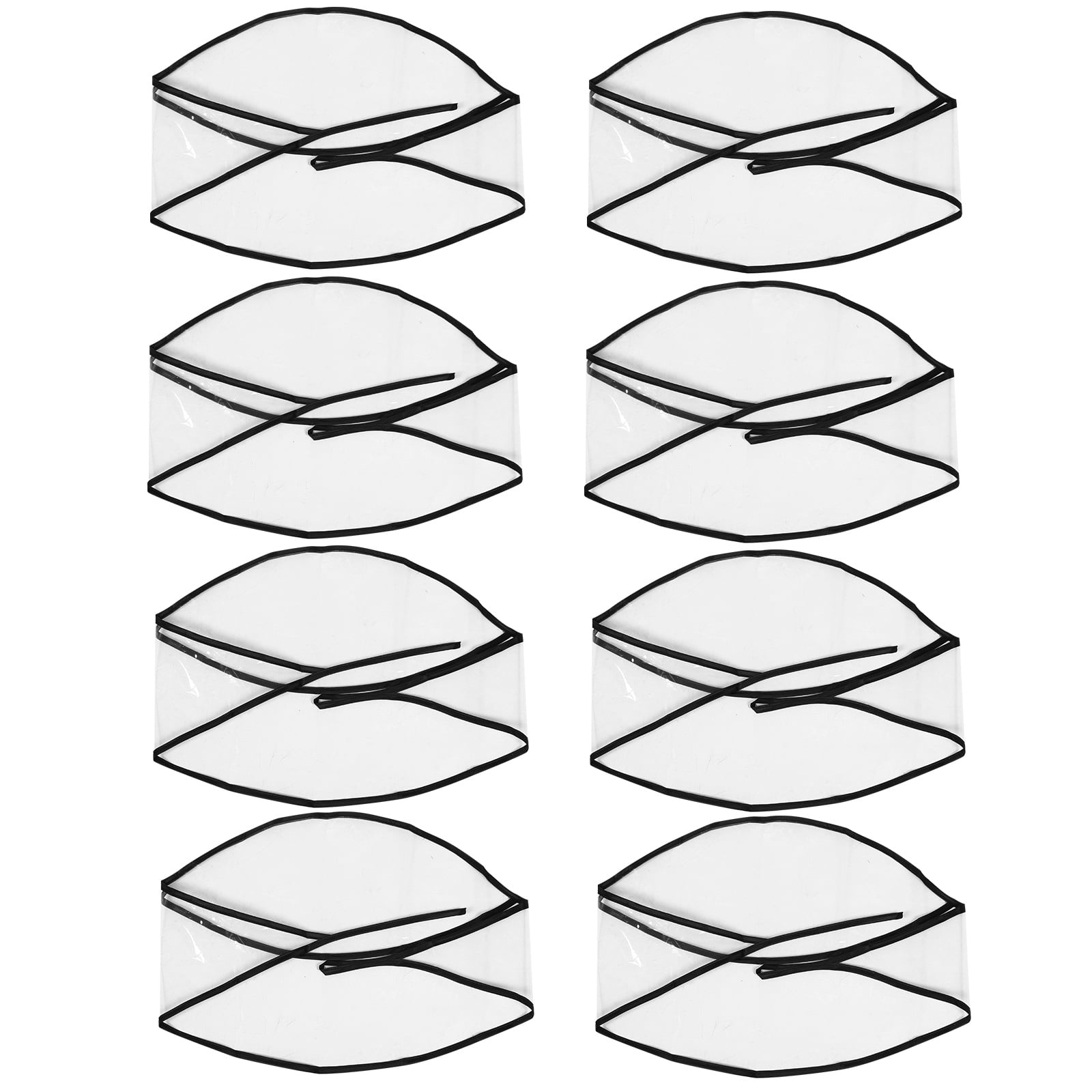 Worgeous 8pcs Rain Bonnet Rain Hat Rain Caps For Outdoor Comfortable ...