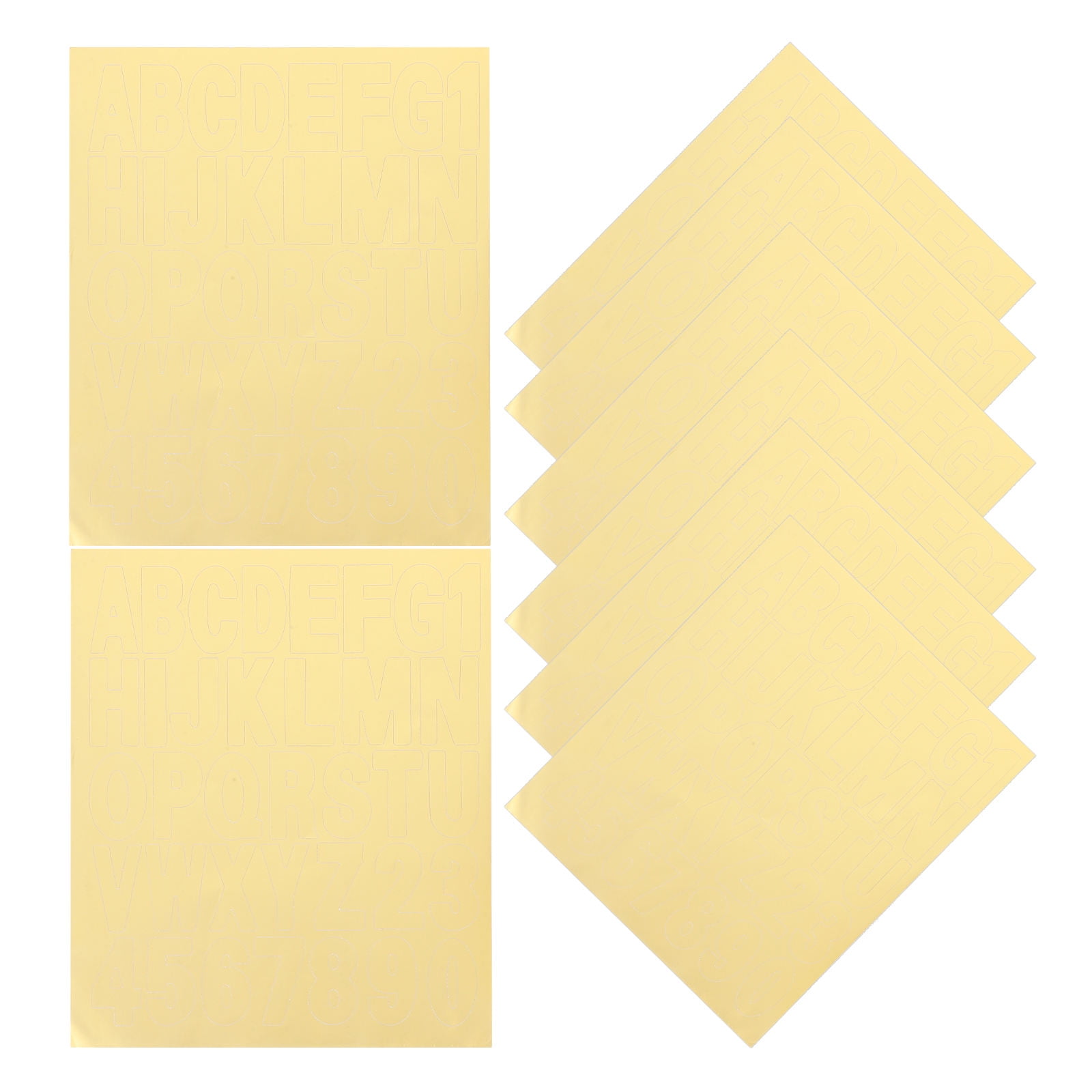 Worgeous 8pcs Self Adhesive Vinyl Letters Alphabet Stickers Waterproof ...