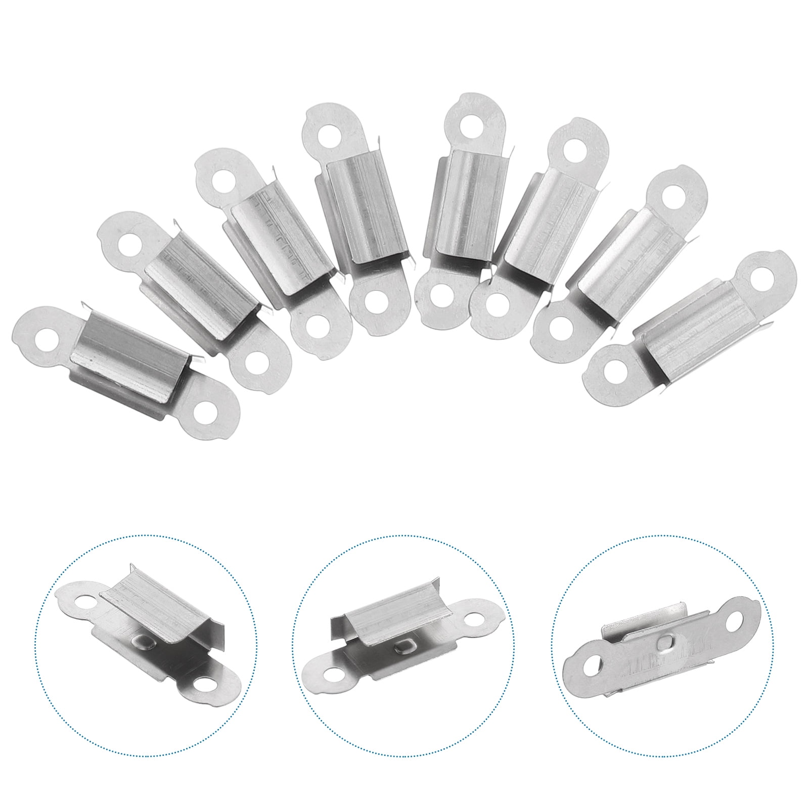 Worgeous 8pcs Stainless Steel Bed Clamps for 3D Printer Silver Smooth ...