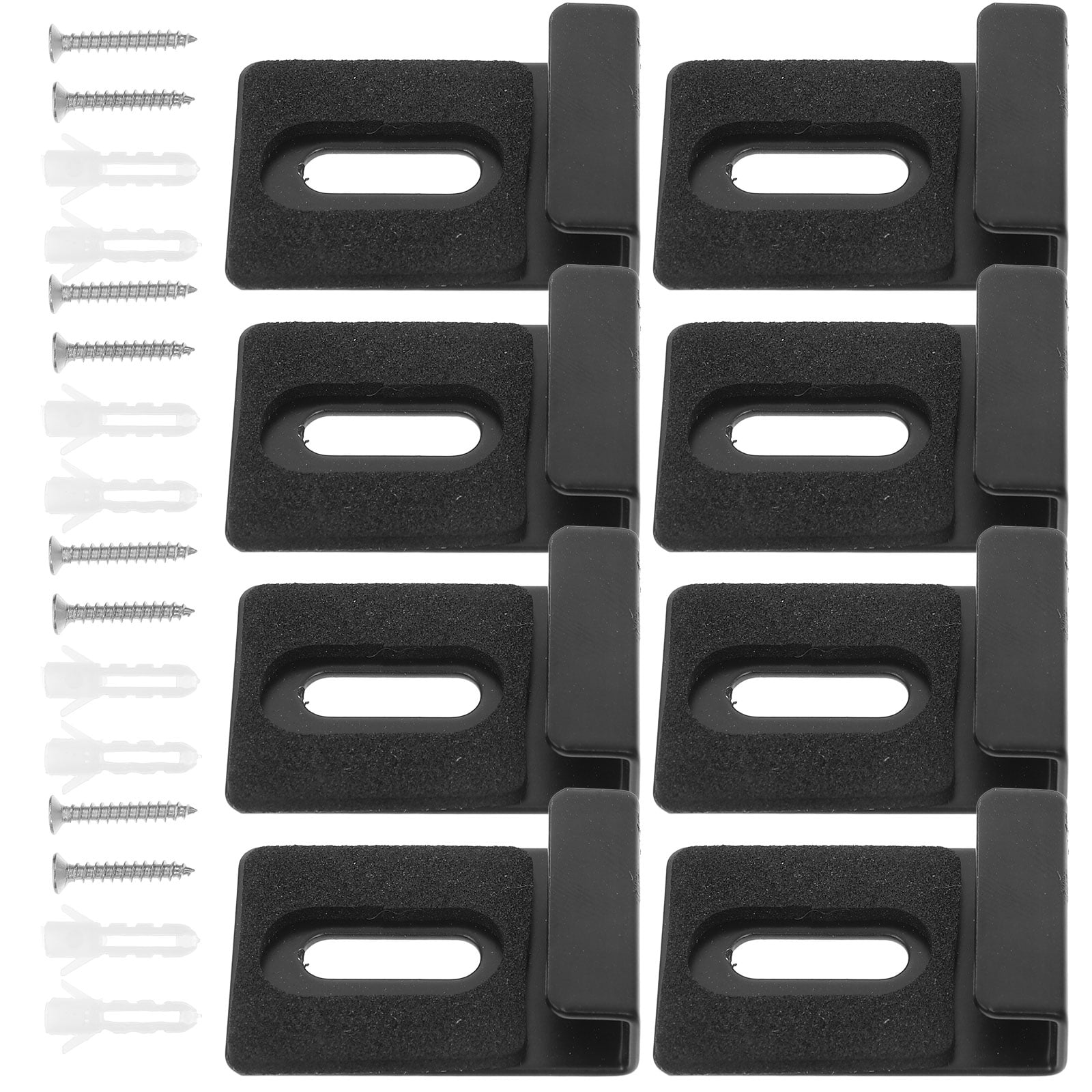 Worgeous 8pcs Stainless Steel Large Heavy Duty Fixing Clip with Screws ...