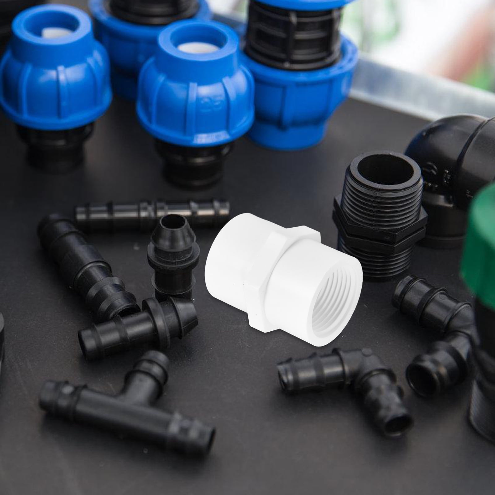Worgeous 8pcs Water Pipe Joint Converter Pvc Pipe Adapter Connector Pvc ...