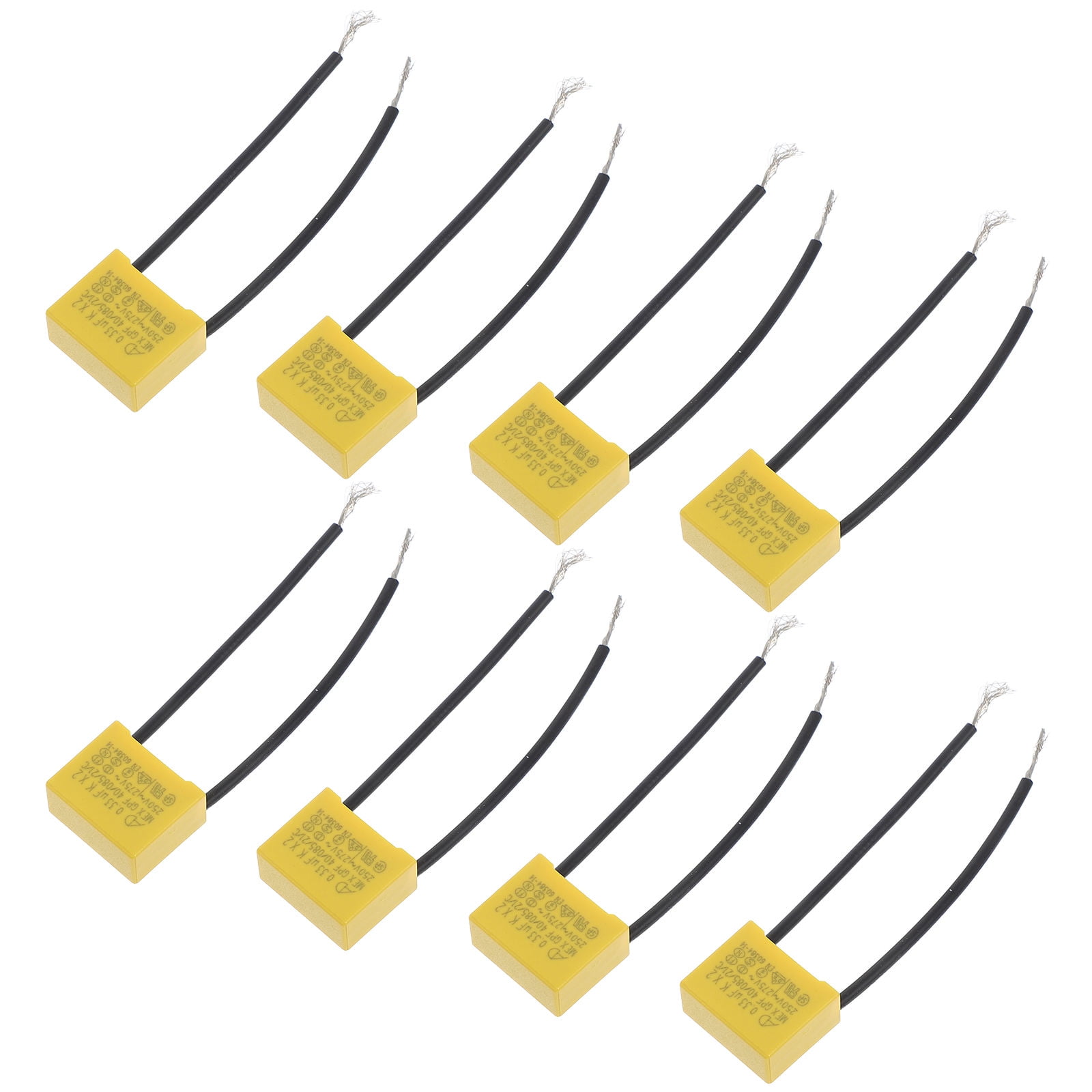 Worgeous 8pcs Wire-Enclosed Safety Capacitor For Industrial Electrical ...