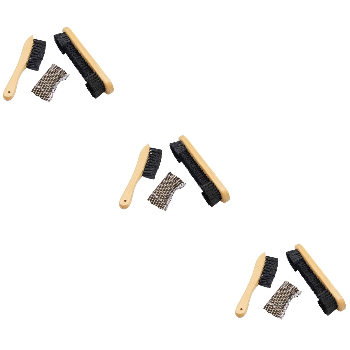 WORGEOUS 9 Pcs in 1 Set Billiard Table and Rail Brush Wooden Handle ...