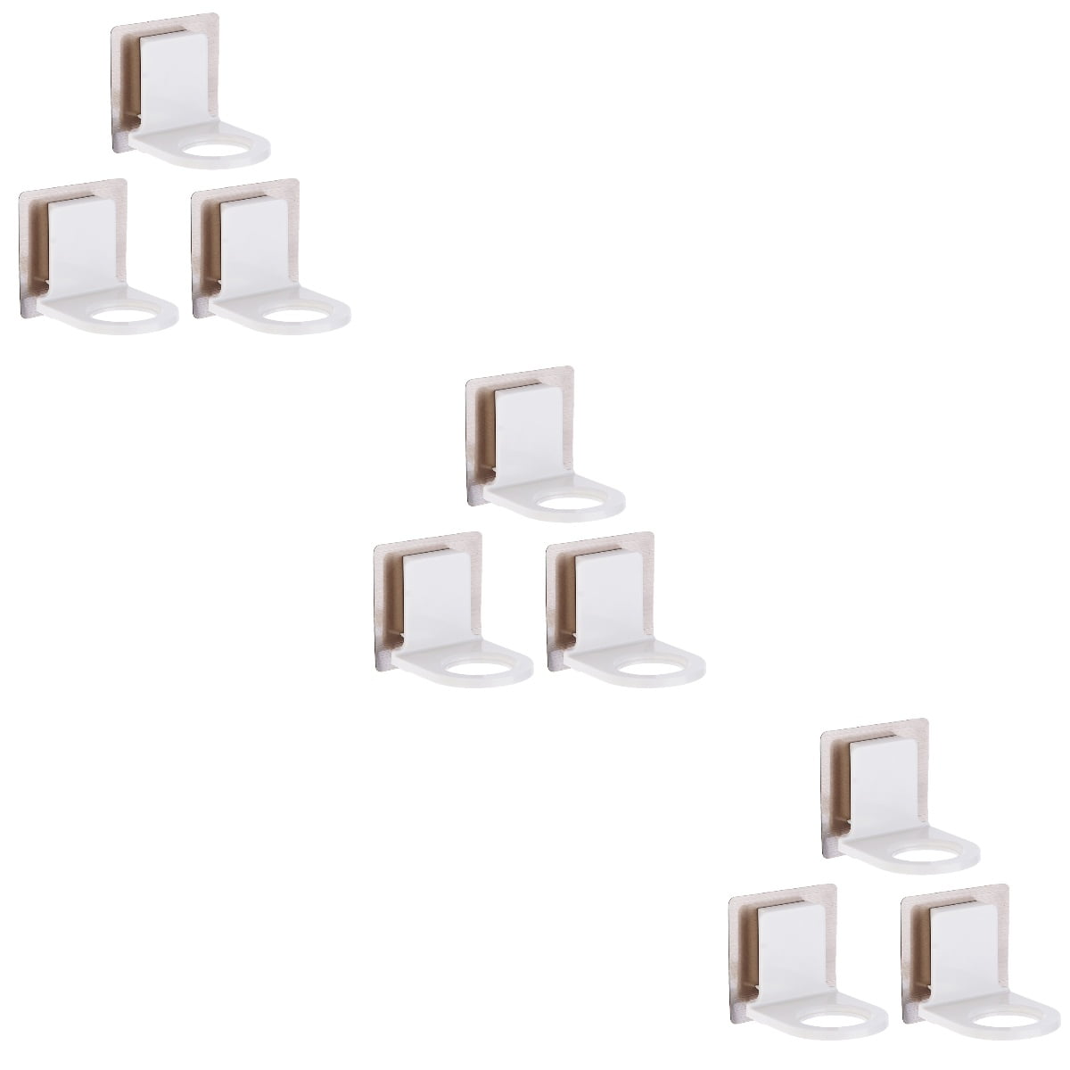 Worgeous 9 Pcs Emulsion Storage Rack Self-Adhesive Shower Gel Bottle ...