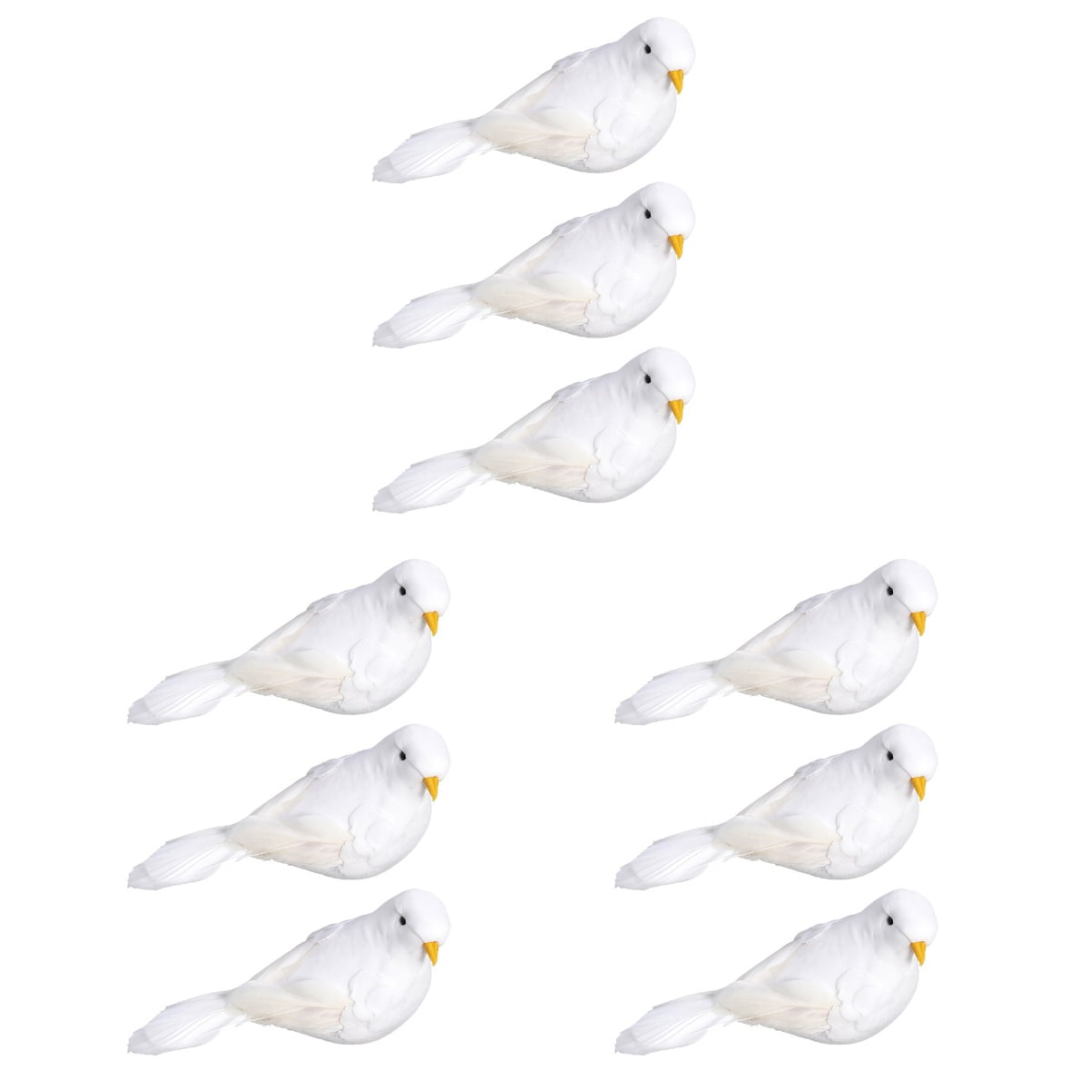 Worgeous 9 Pcs Simulation Birds Artificial Birds Model Adornment Garden ...