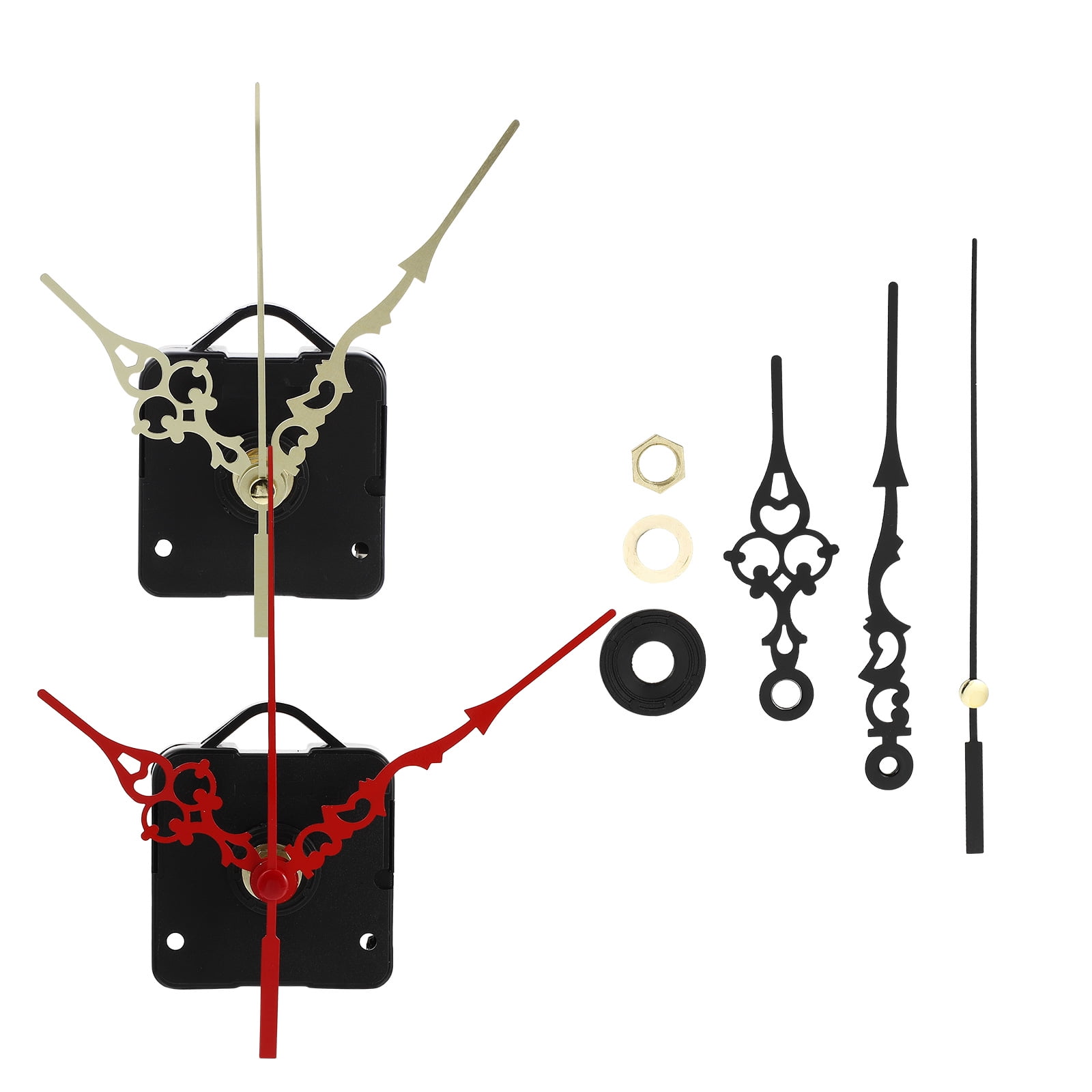 Worgeous 9 Sets DIY Wall Clock Mechanism Movement Repair Parts ...