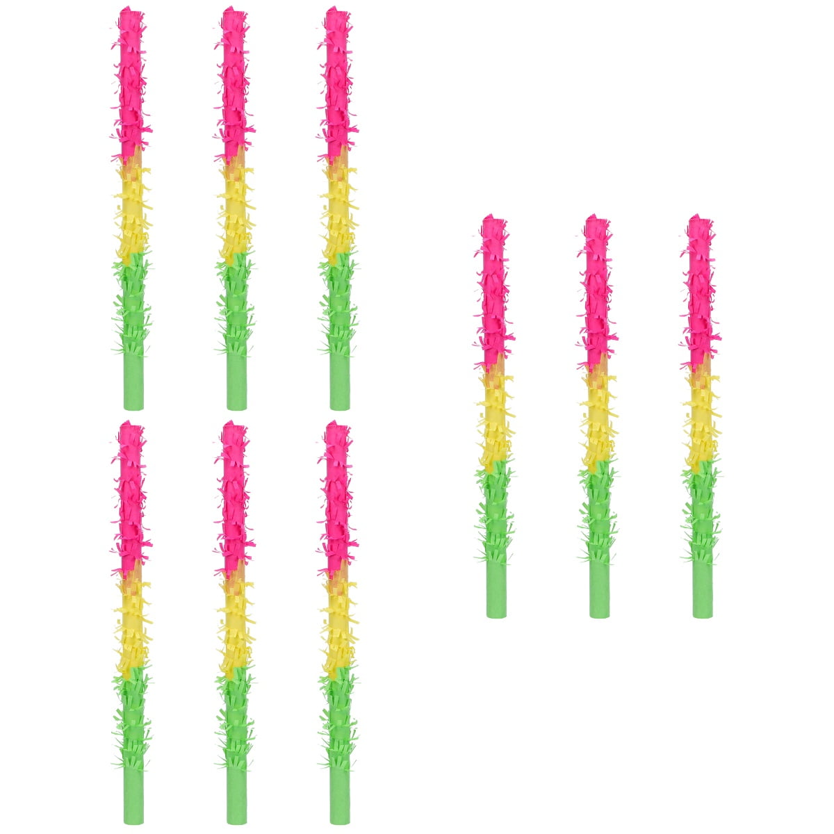 Worgeous 9 pcs Colorful Pinata Sticks Party Game Supplies Carnivals ...