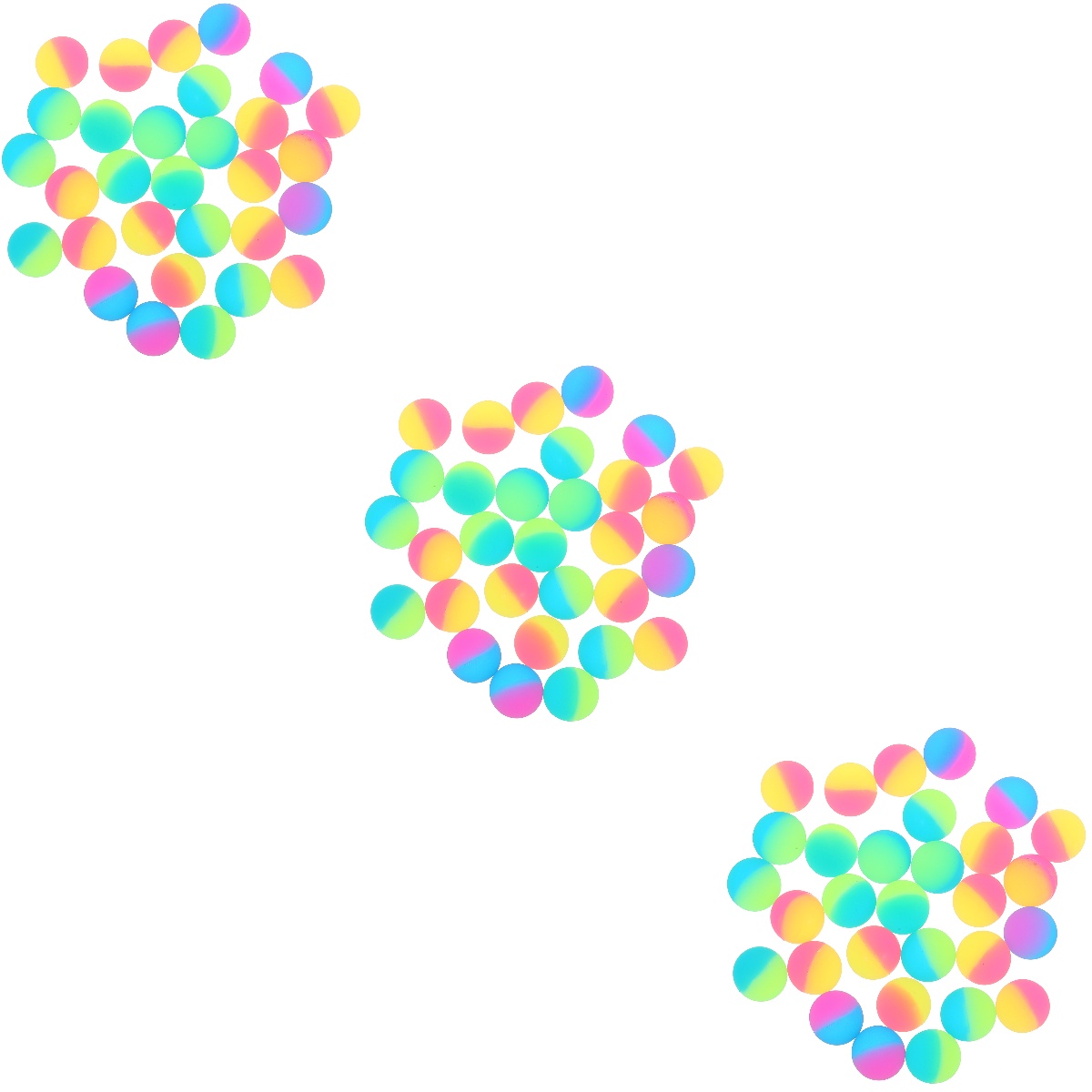 Worgeous 90 pcs Kids Bouncing Balls Plastic Balls Toy Children Pressure ...