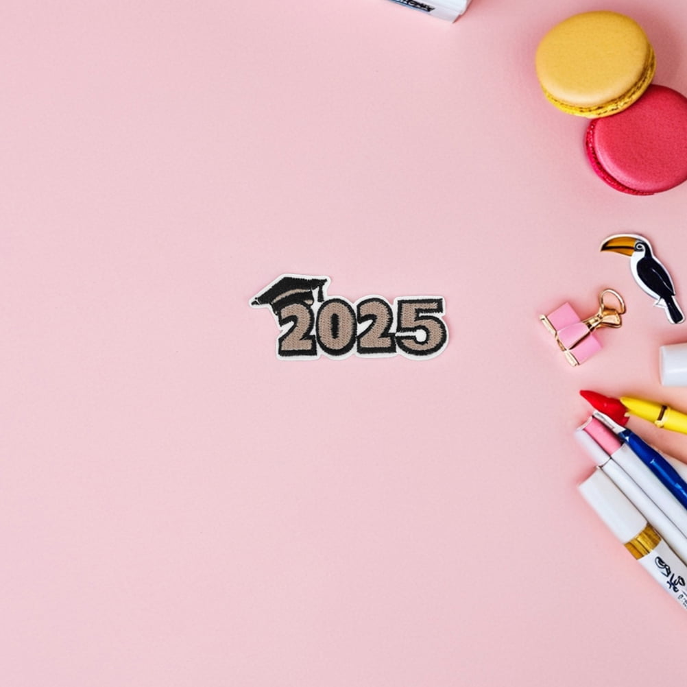 COSMOBETTY Cloth Graduation Patches Assorted Color 9Pcs 2.8X2.8X0.04In ...