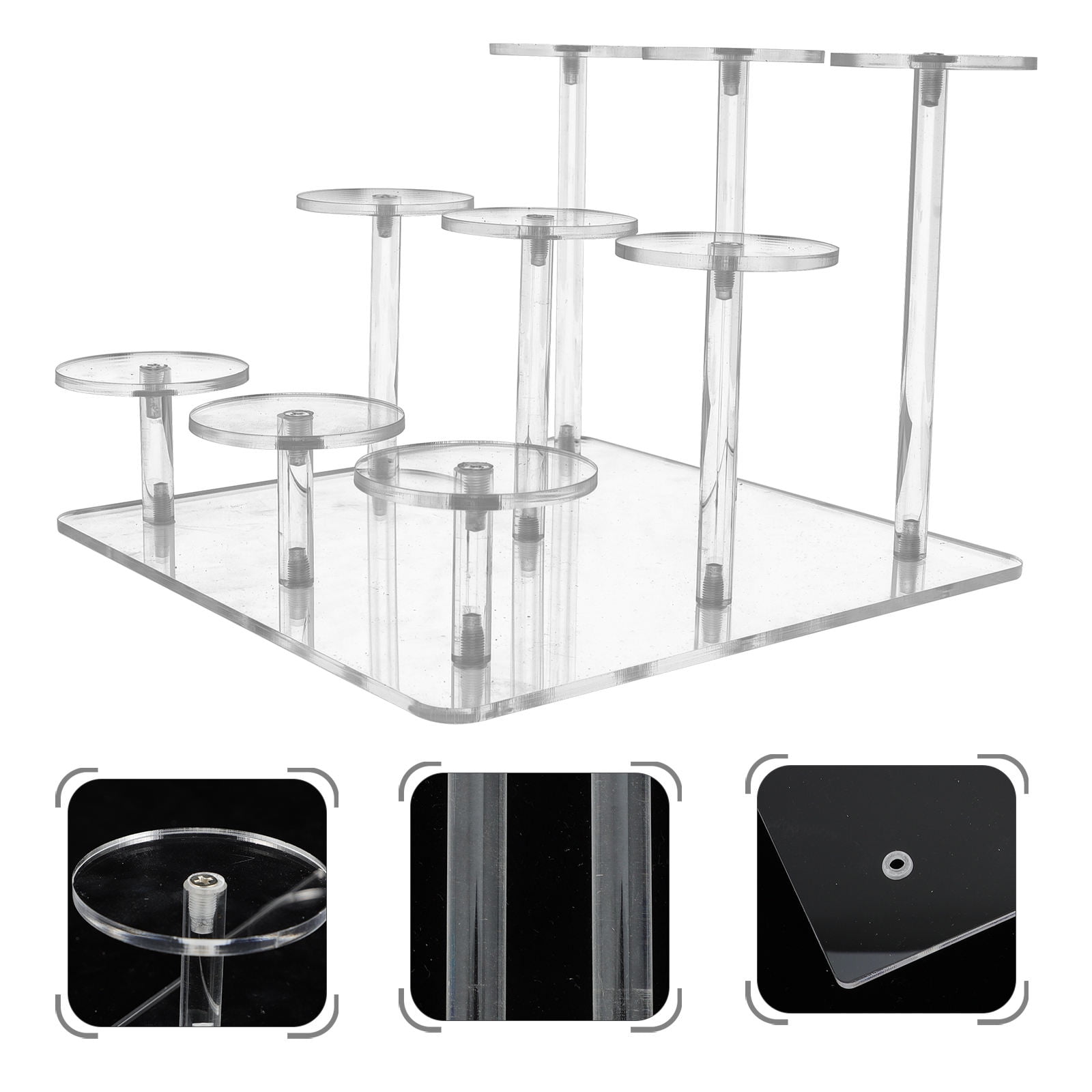 Worgeous Acrylic Cosmetic Holder Makeup Display Rack Desktop Display ...