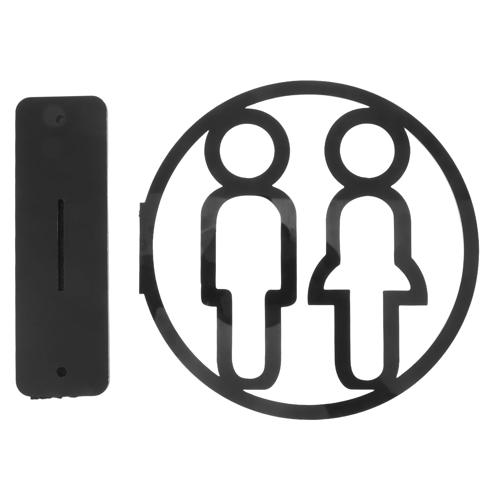 Worgeous Acrylic Men and Women Restroom Door Signs Business Restroom ...