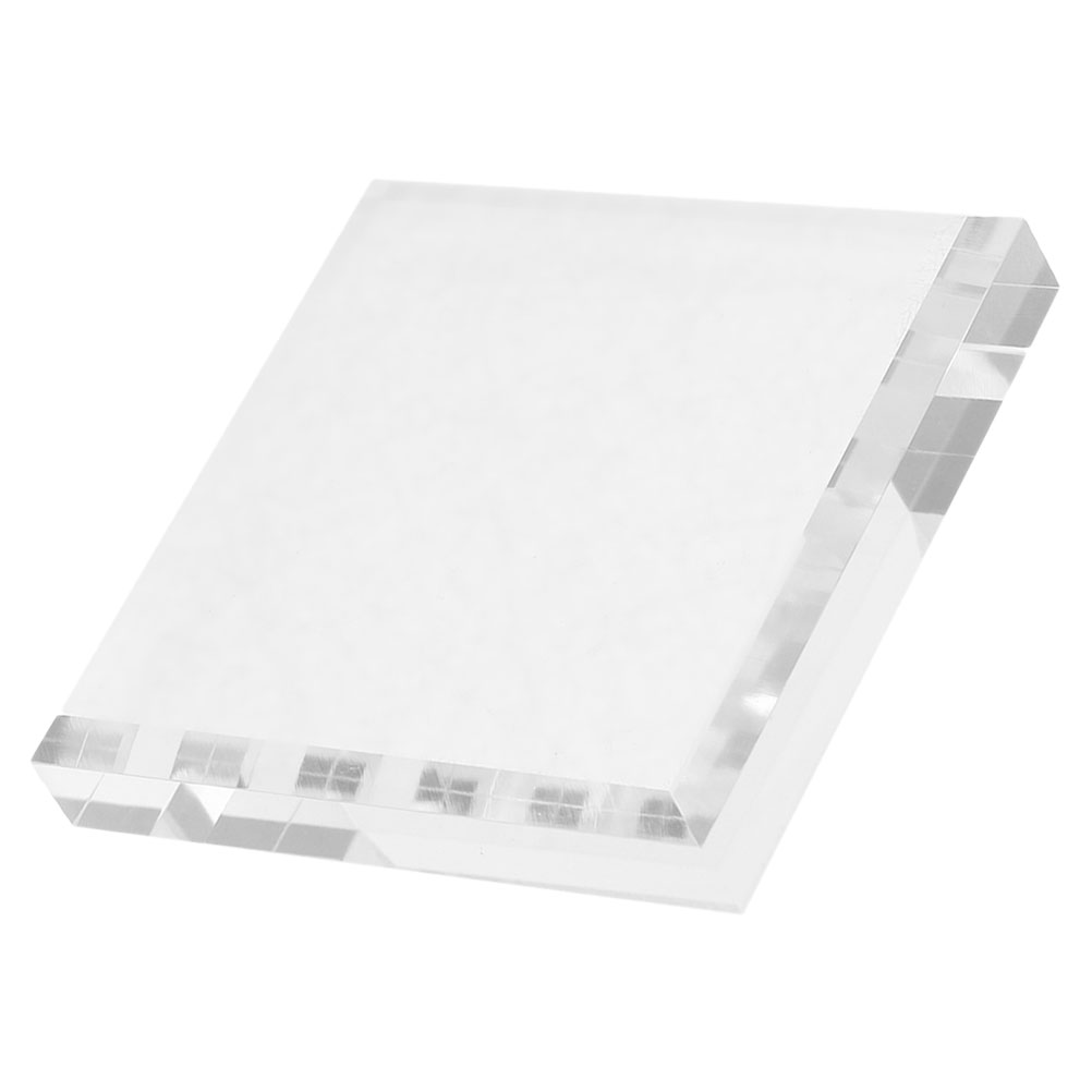 Worgeous Acrylic Square Display Block Clear Polished Cosmetics Storage ...