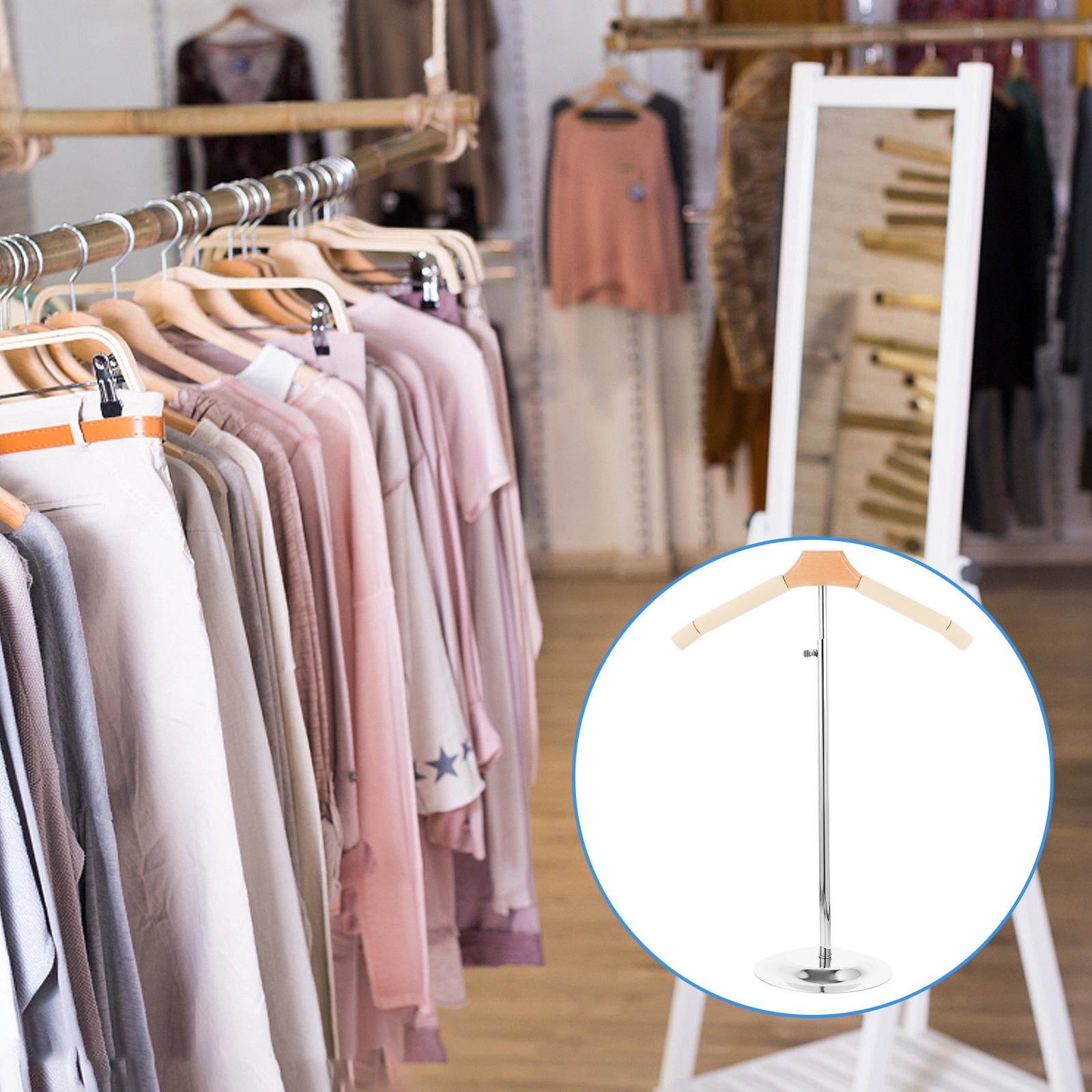 Raindrops Adjustable T Shirt Display Stand Portable MultiUse Clothes ...