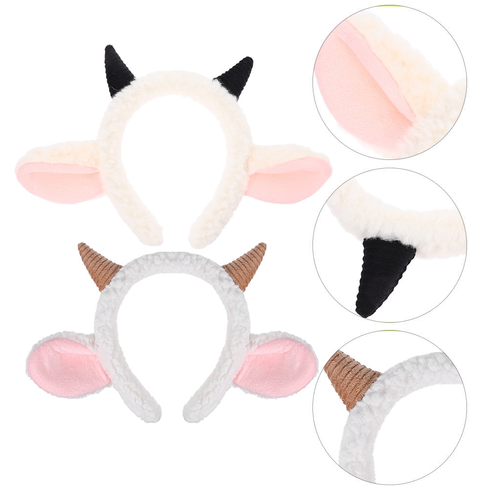 Worgeous Adorable Sheep Ear Headband with Horn for Kids Party Photos ...