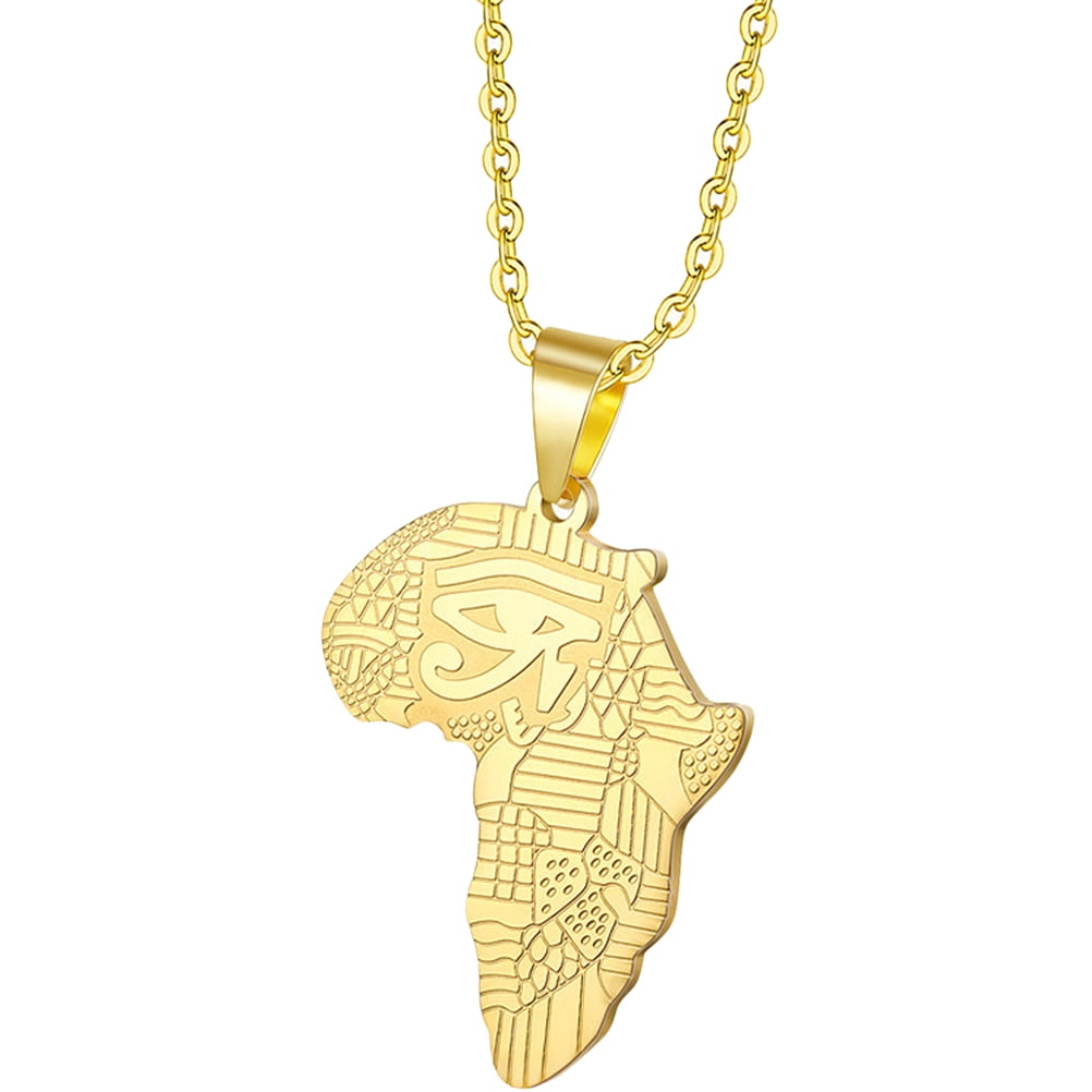 Worgeous African Map Necklace Party Decoration Creative Design ...