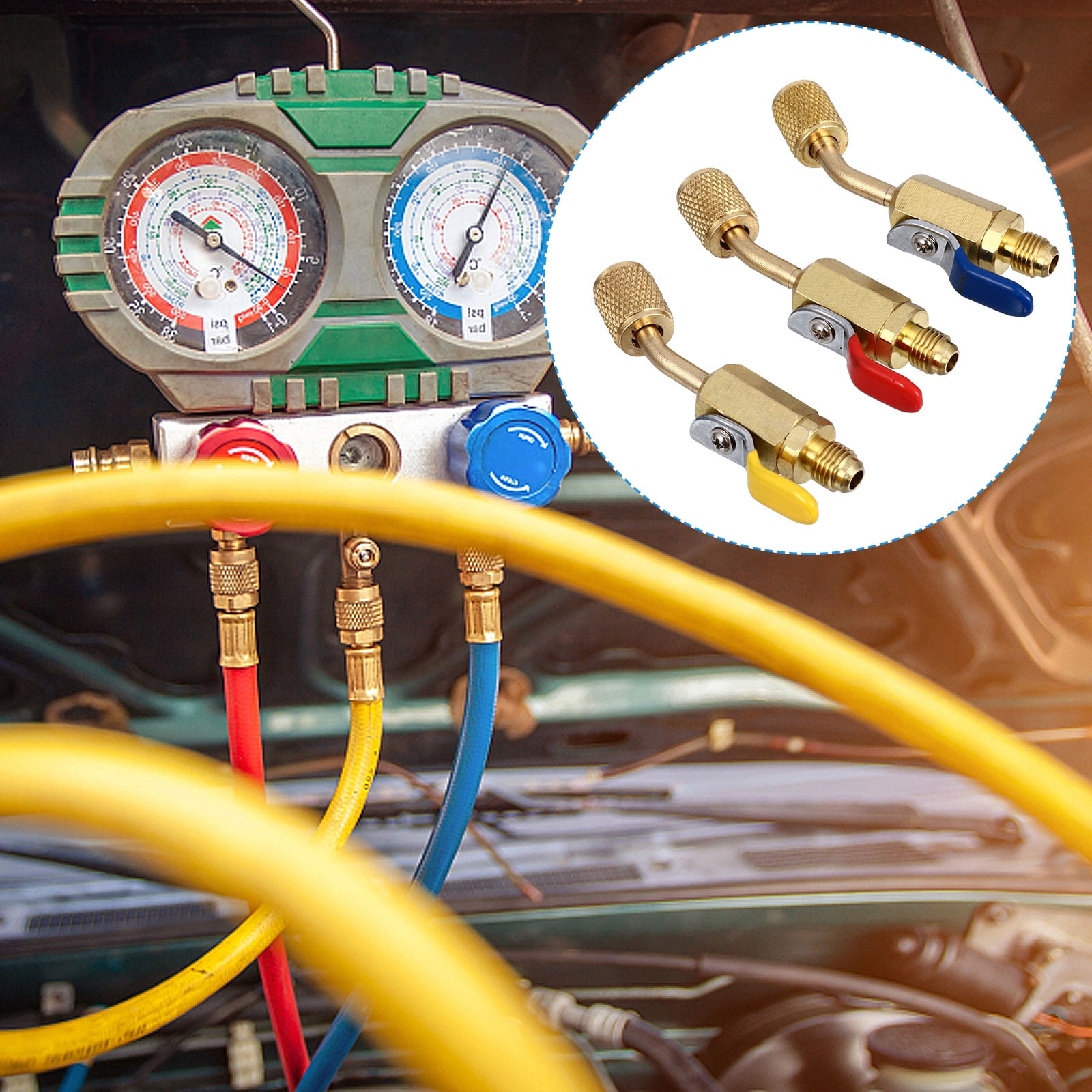 Worgeous Air Conditioning Refrigerant Valves Copper Angled Ball Valve ...