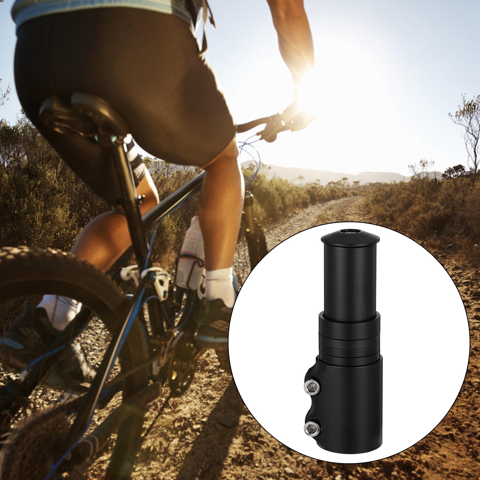 SWETRACE Stem Riser Lightweight Bike Handlebar Riser 1Pack 4.72X1.57X1 ...