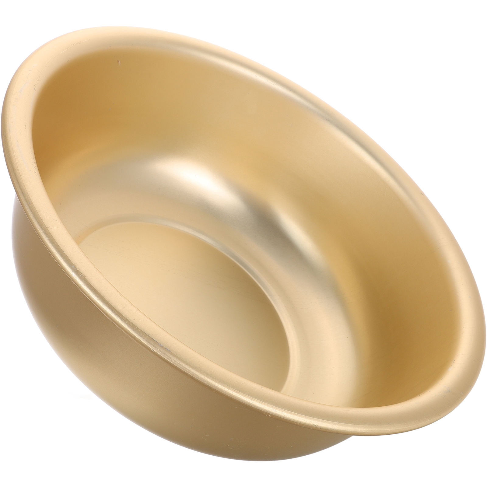 Worgeous Aluminum Traditional Basin Large Capacity Metal Bowl Round ...