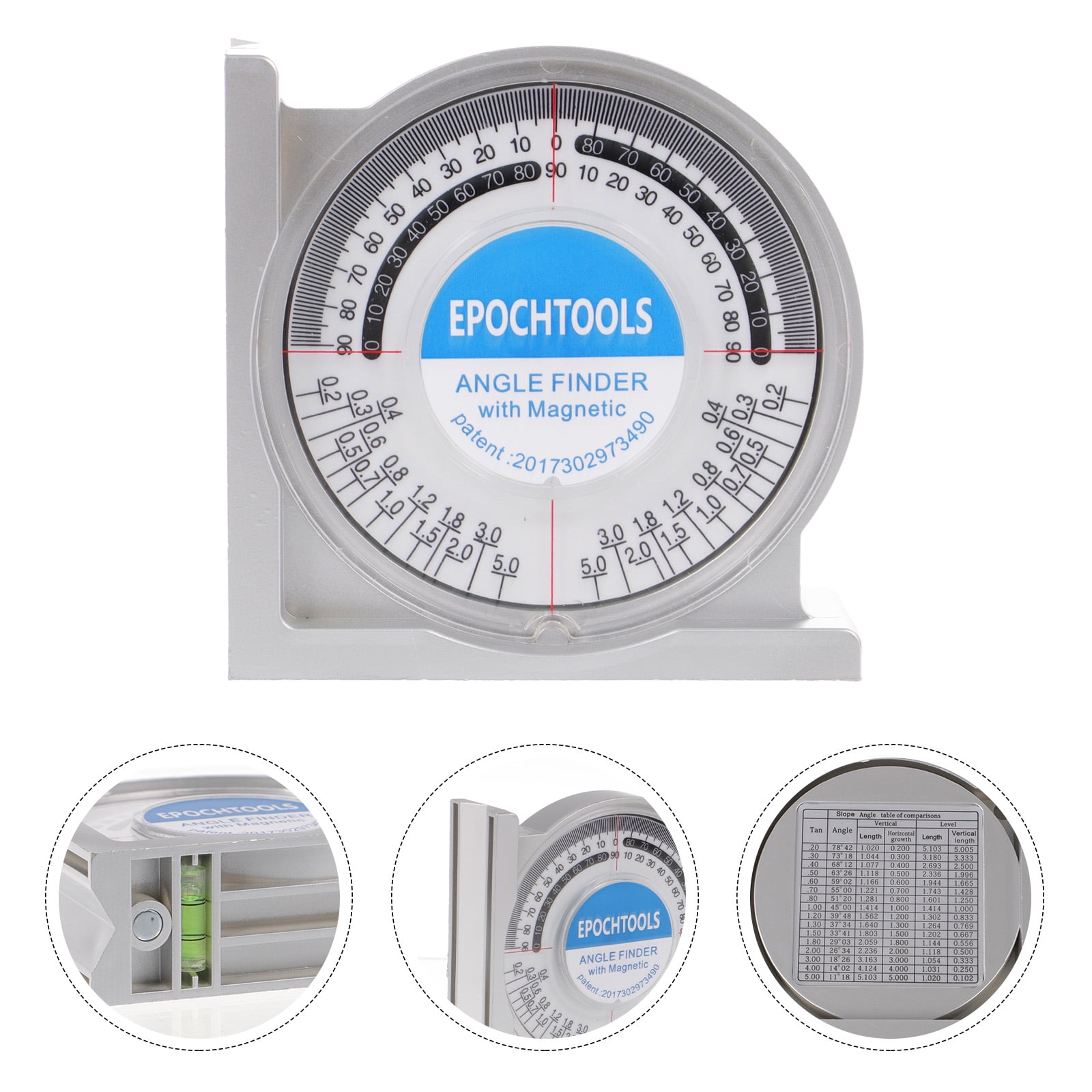 Worgeous Angle Finder Gauge Protractor Inclinometer Bubble Inclinometer ...