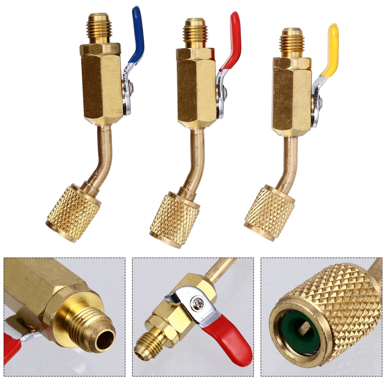 Worgeous Angled Ball Valve for Industry Golden Copper Compact Valves ...