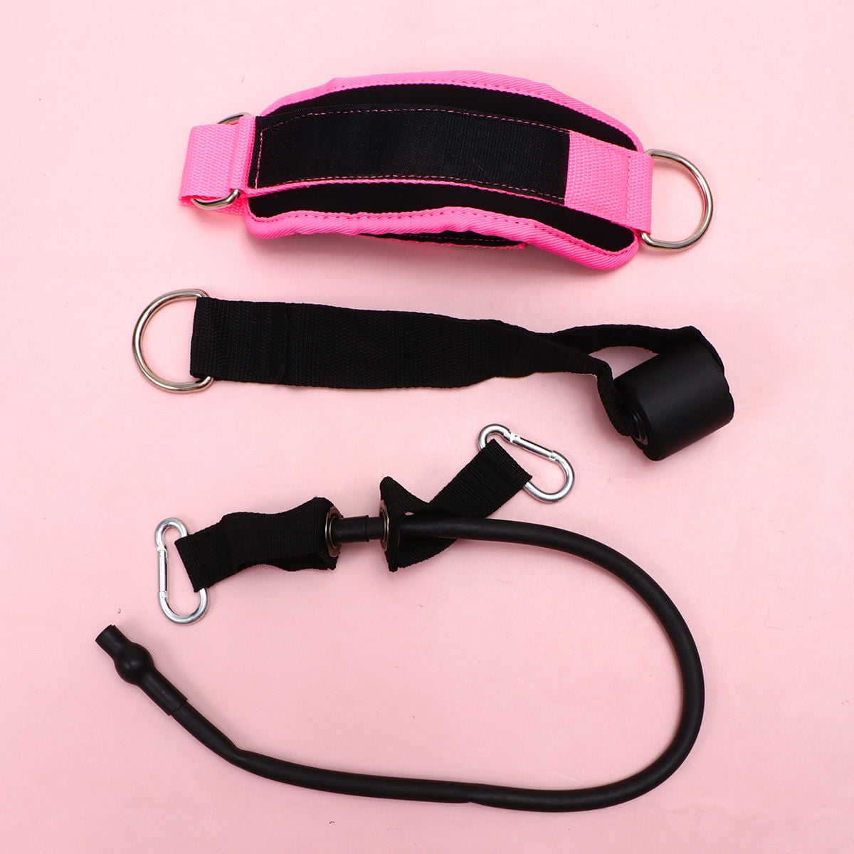 Worgeous 绑腿扣套装 Ankle Strap for Cable Machine Squat Belt on Fitness Pink ...
