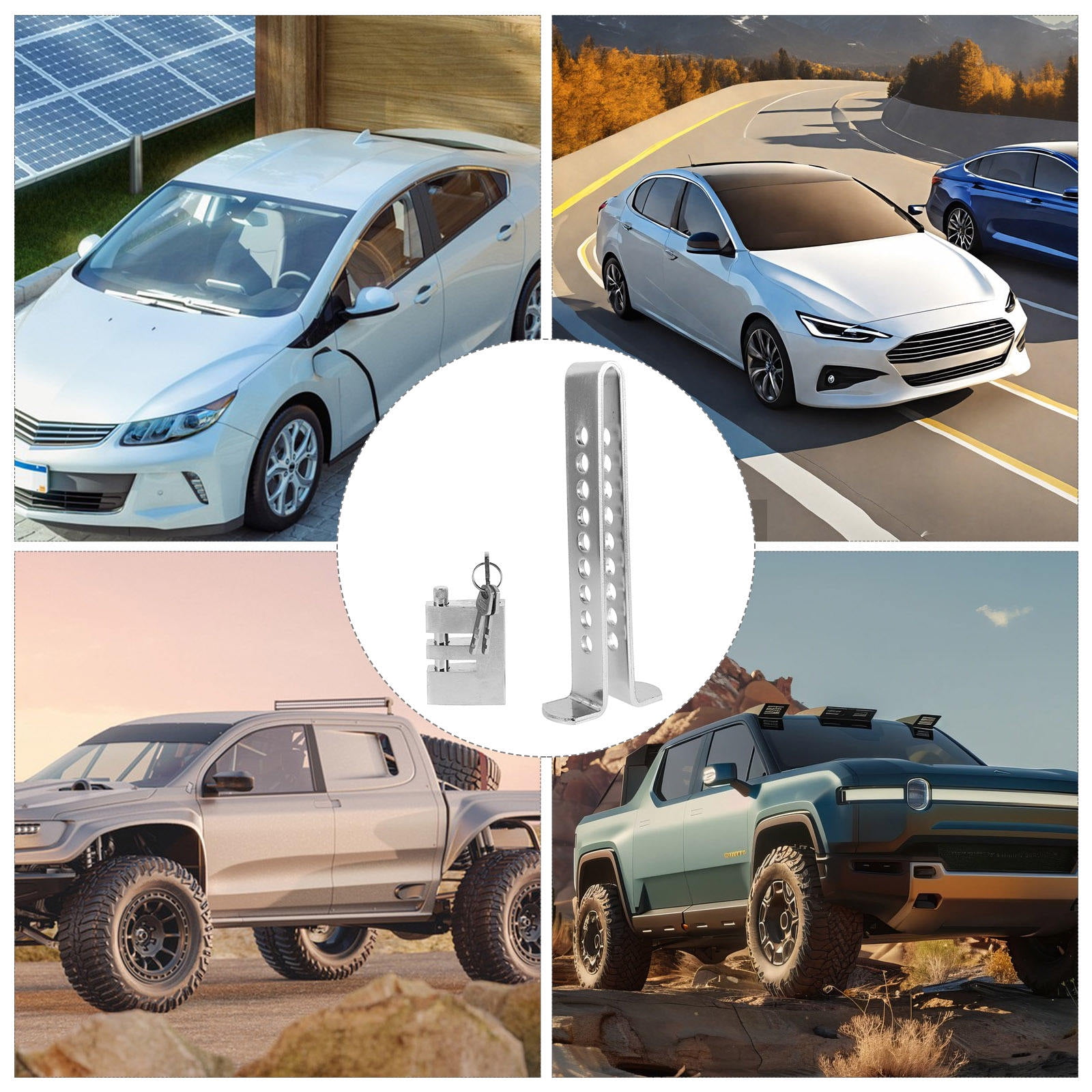 Worgeous Anti-Theft Car Device Adjustable Retractable U-Shaped Clutch ...