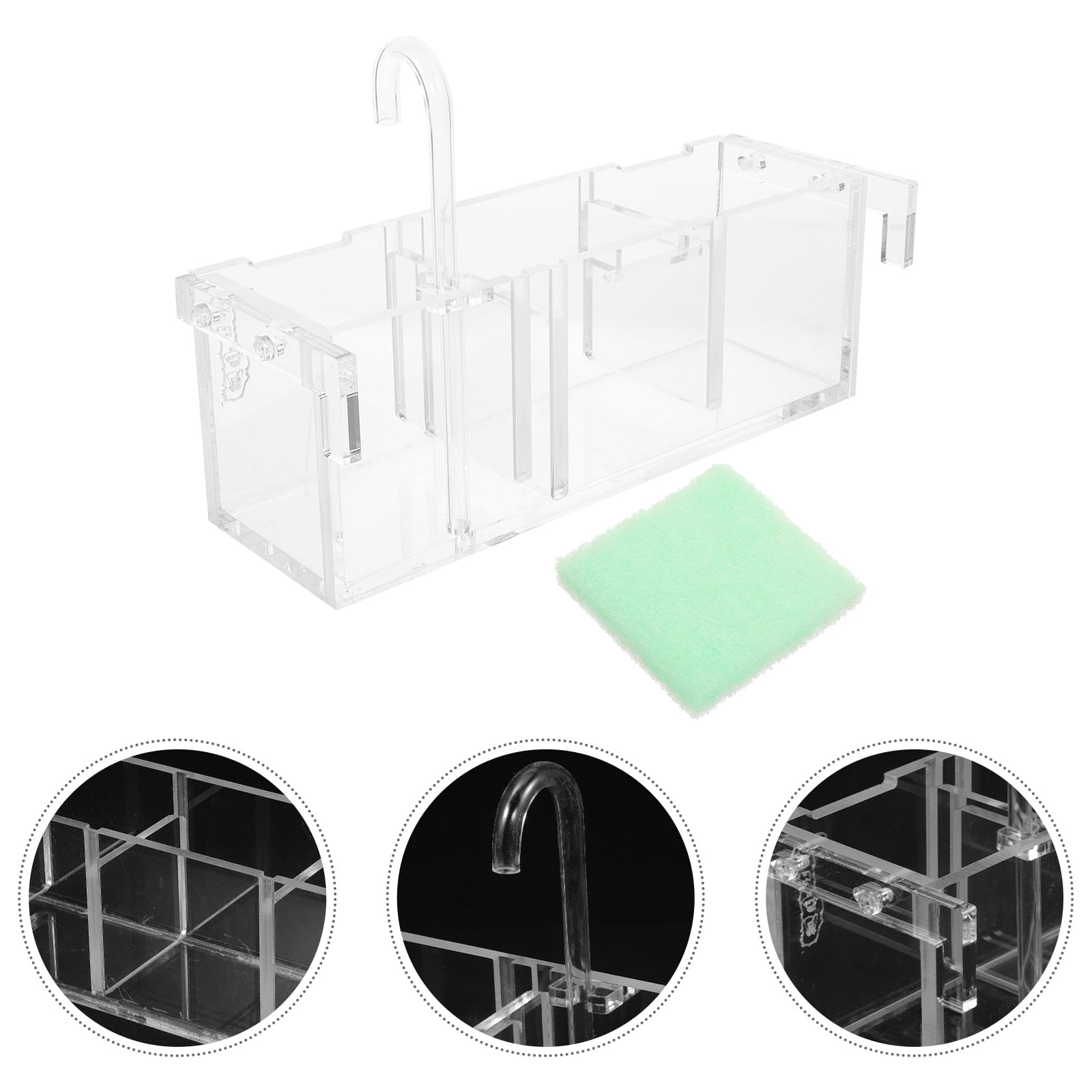 Worgeous Aquarium Filtration Box Aquarium Purification Box Cleaning ...
