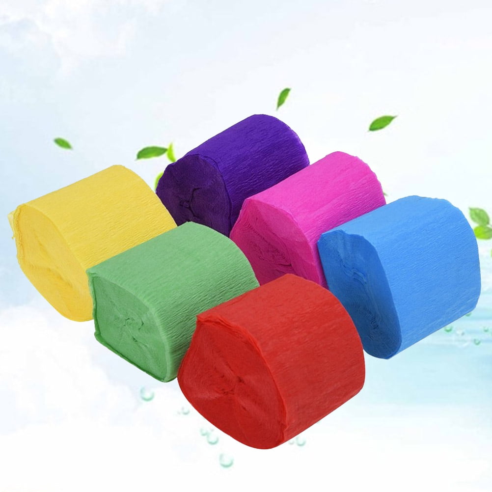 Worgeous Assorted Color Crepe Paper Streamer Roll for Party Decorations ...